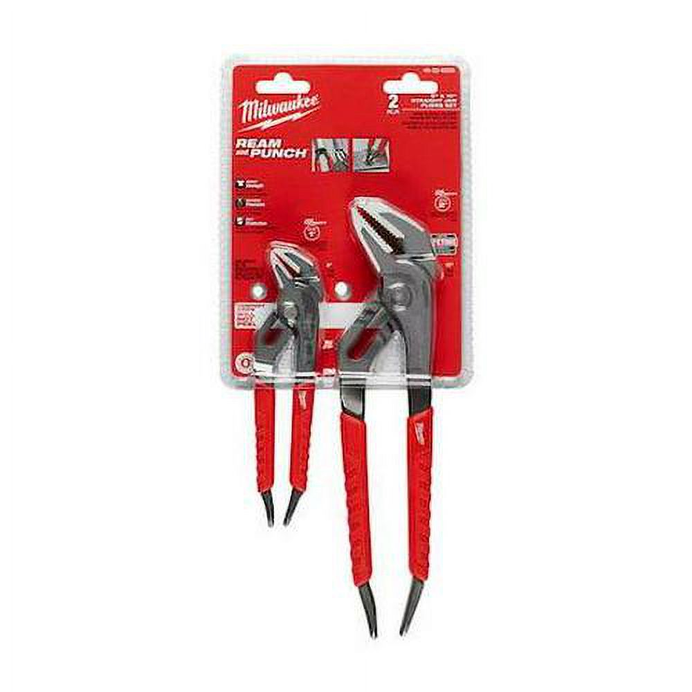 Milwaukee Tool 2 Piece Tongue and Groove Plier Set Metal, Over-Molded ...