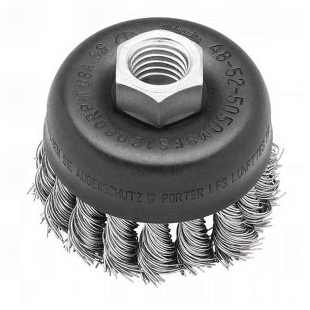 Milwaukee Tool 3" Knot Wire Cup Brush - Stainless Steel - Walmart ...