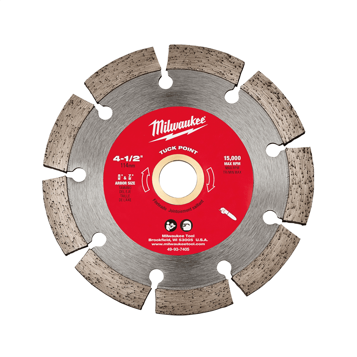 Milwaukee Tool 4 1/2" Tuck Point Segmented - Walmart.com