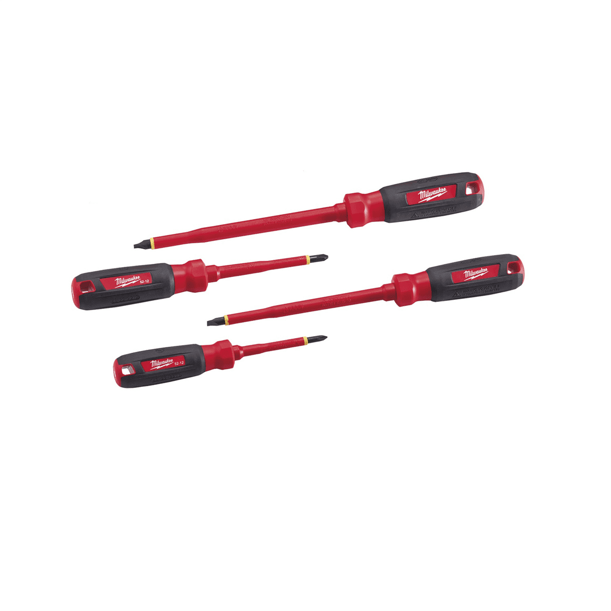 Milwaukee Tool 4 PC 1000V Insulated Screwdriver Set with Square Recess ...