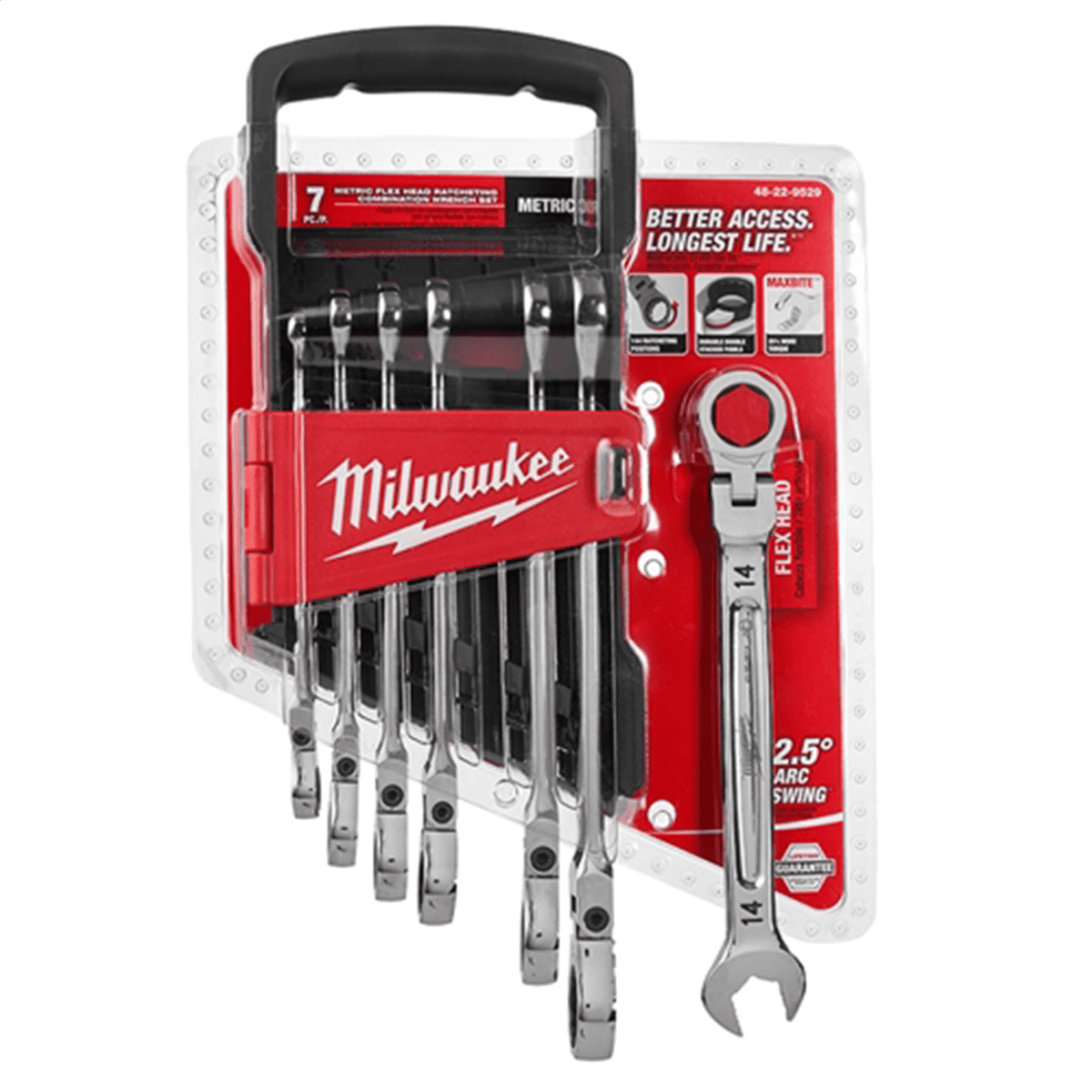 Milwaukee Tool 7pc SAE Flex Head Combination Wrenches - Walmart.com