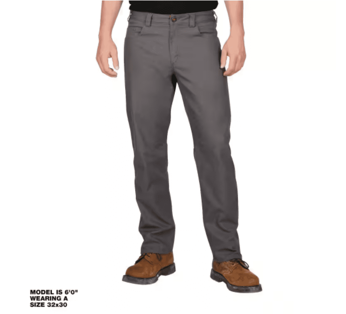 Milwaukee Tool Heavy Duty Flex Work Pants - Gray 3832 - Walmart.com