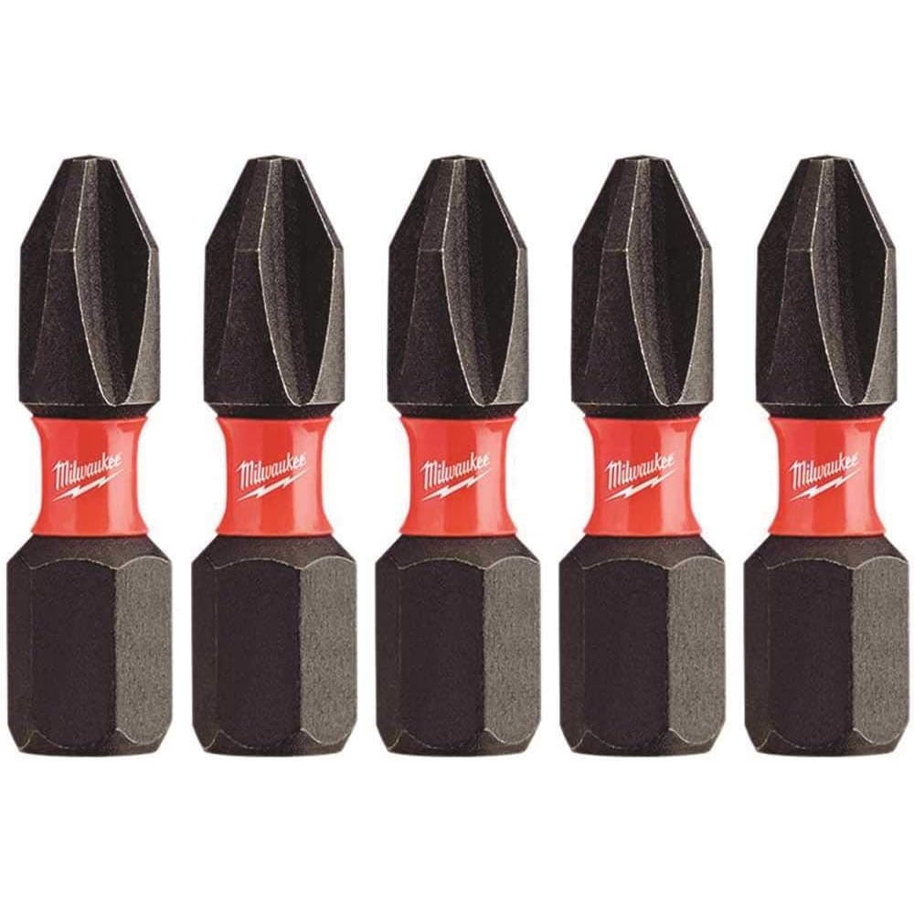 Milwaukee 48-32-4601 SHOCKWAVE Impact Phillips #2 Insert Bits (5 Pack ...