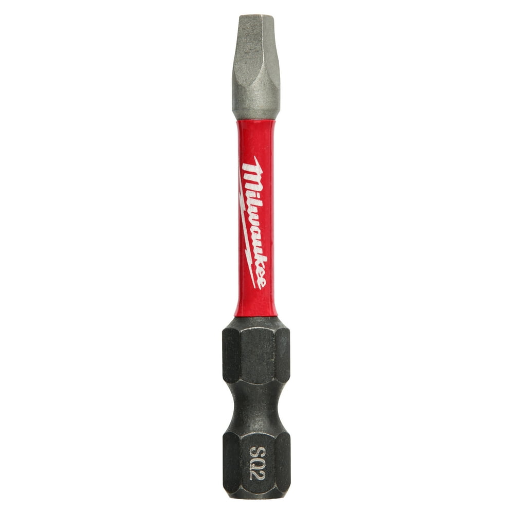 Milwaukee 48-32-4606 Shockwave 2-Inch #2 Square Recess Power Bit, 5 ...
