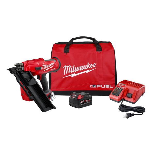 Milwaukee M18 FUEL 30 Degree Framing Nailer Kit - Walmart.com