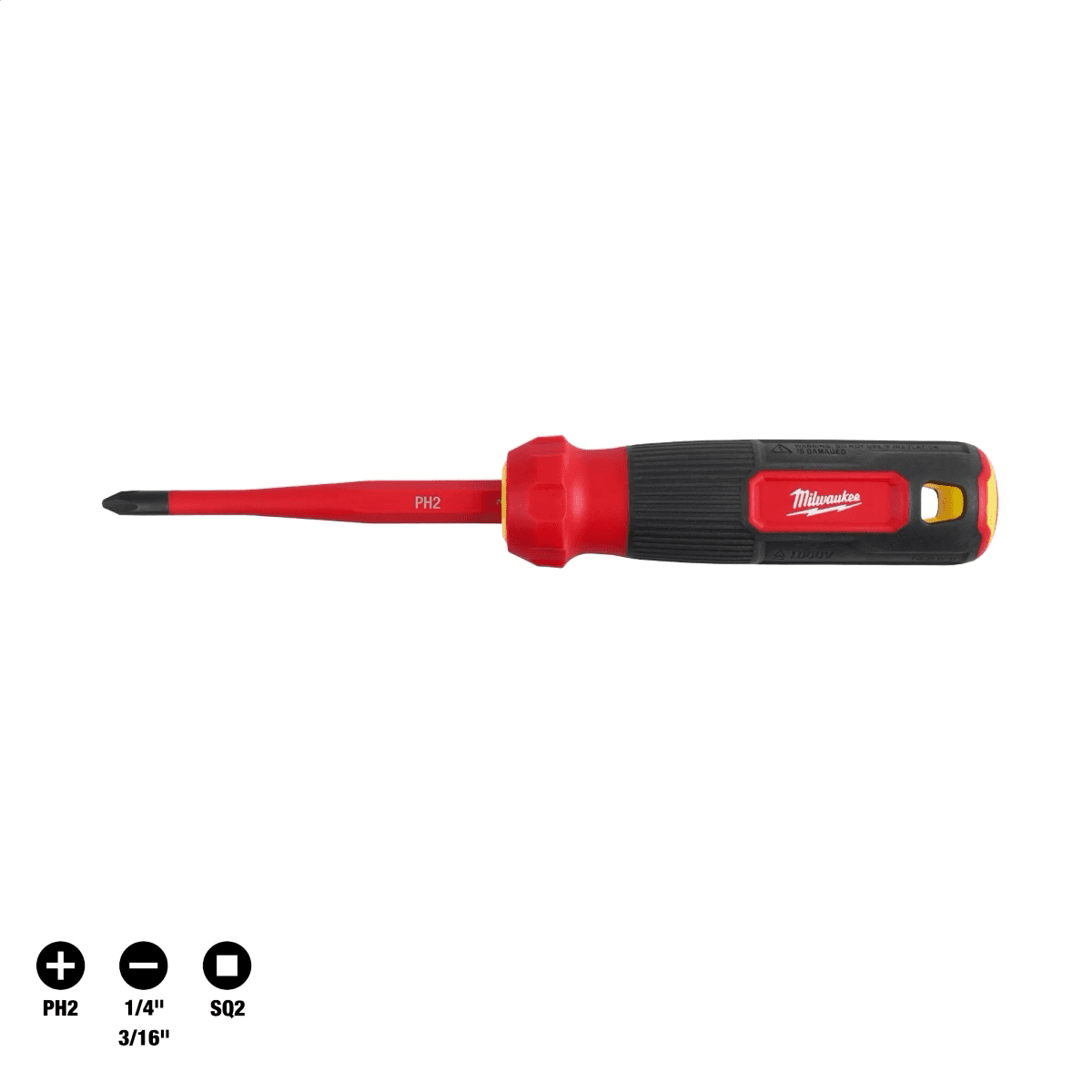 Milwaukee Tool 4-in-1 1000V Insulated Slim Tip Multi-Bit Screwdriver ...