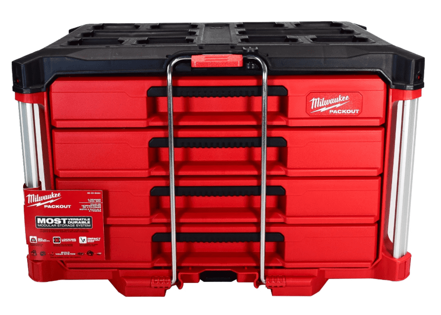 Milwaukee PACKOUT 4-Drawer Tool Box with Storage System - Walmart.com
