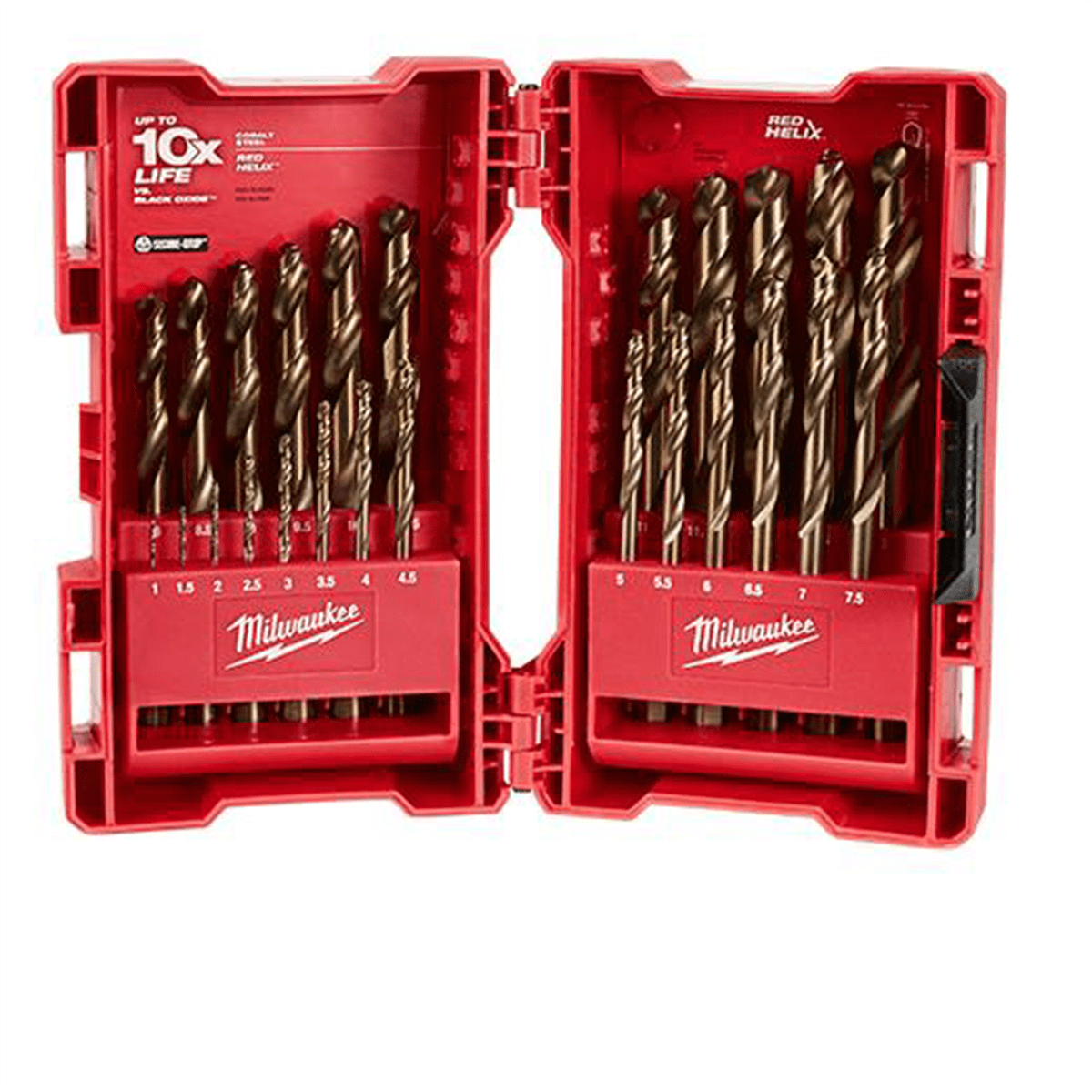 Milwaukee Tool RED HELIX Cobalt Metric Drill Bit Set & 25PC - Walmart.com