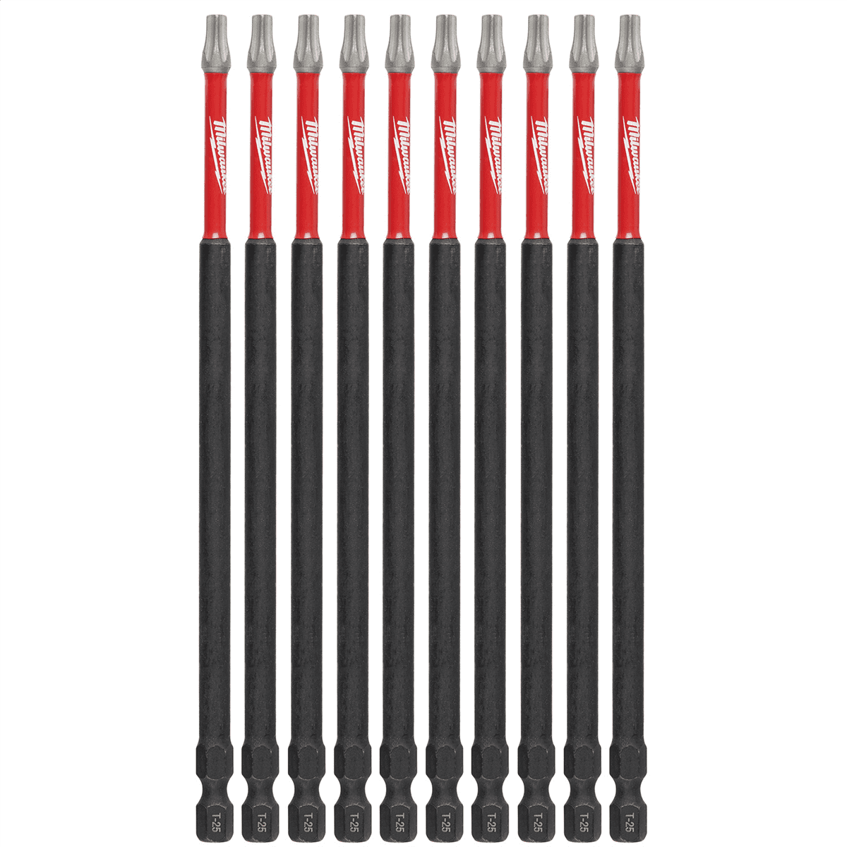 Milwaukee Tool SHOCKWAVE 6" Impact Torx T25 Power Bits (10 Pk ...