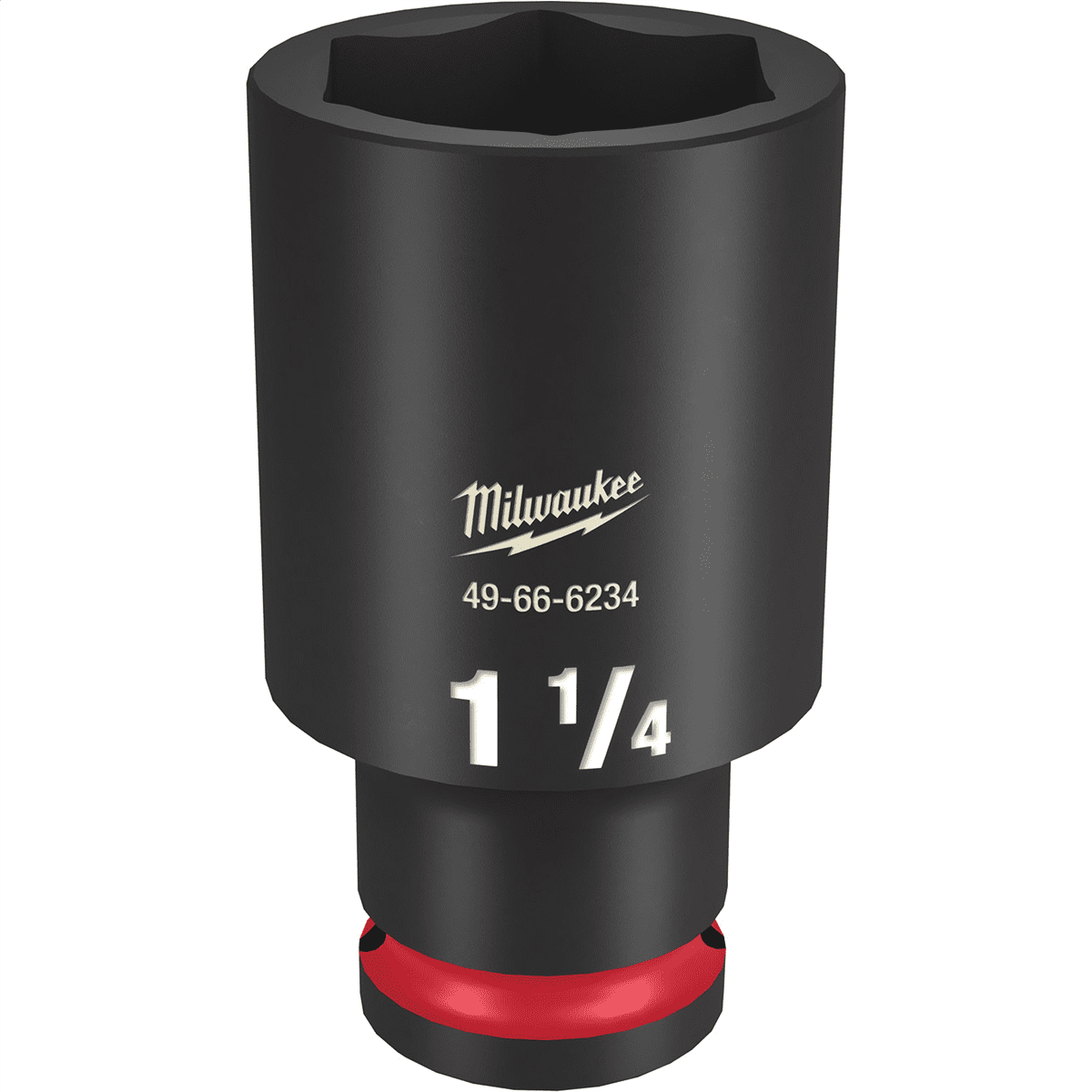 Milwaukee Tool SHOCKWAVE Impact Duty 1/2"Drive 1-1/4" Deep 6 Point ...
