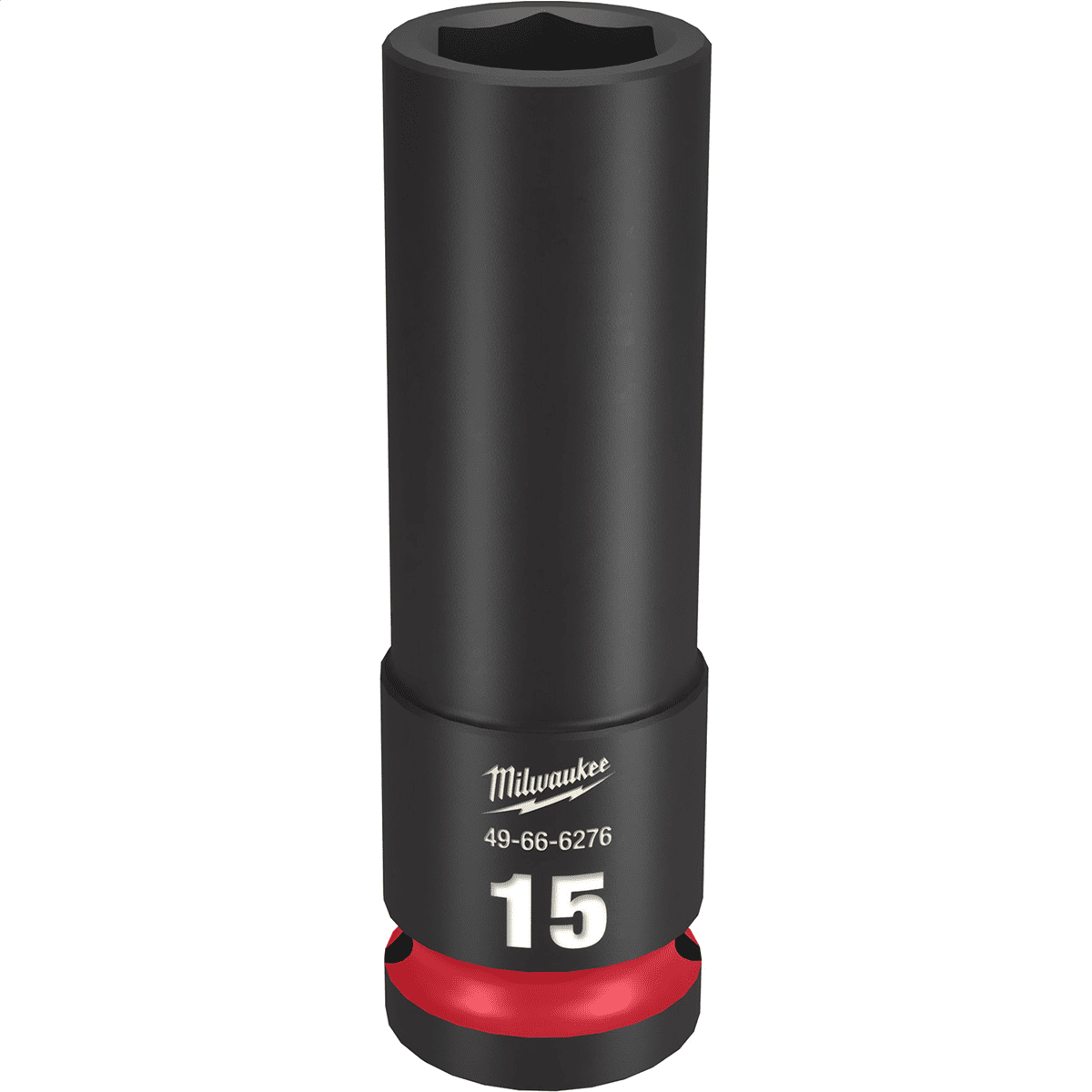 Milwaukee Tool SHOCKWAVE Impact Duty 1/2"Drive 15MM Deep 6 Point Socket ...