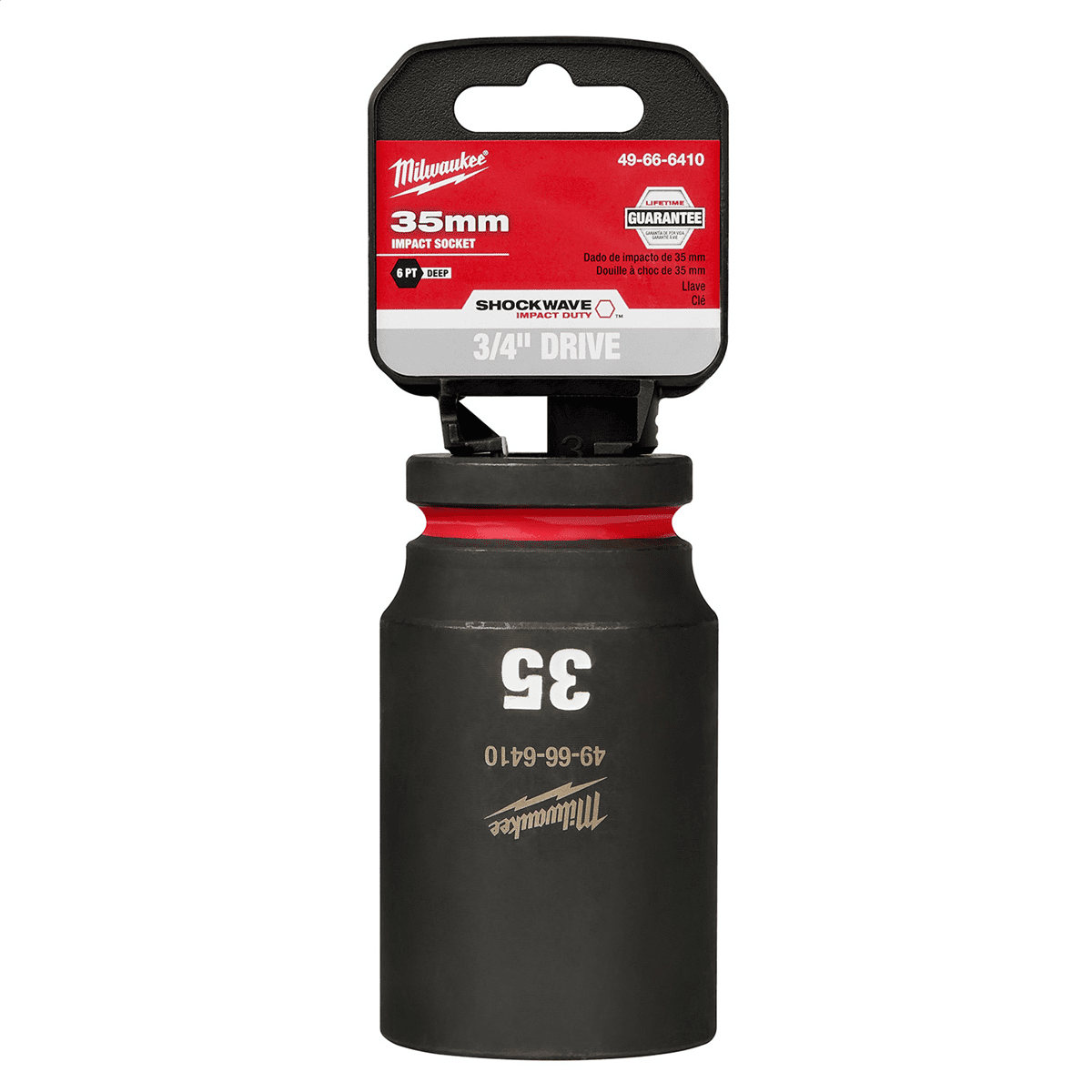 Milwaukee Tool SHOCKWAVE Impact Duty 3/4"Drive 35MM Deep 6 Point Socket ...