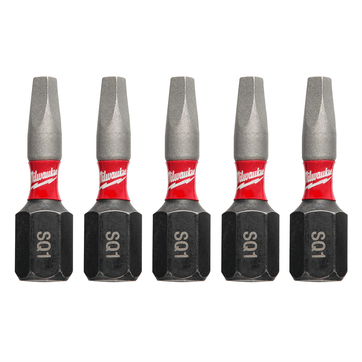 Milwaukee Tool SHOCKWAVE Impact Square Recess #1 Insert Bits (5 PK ...