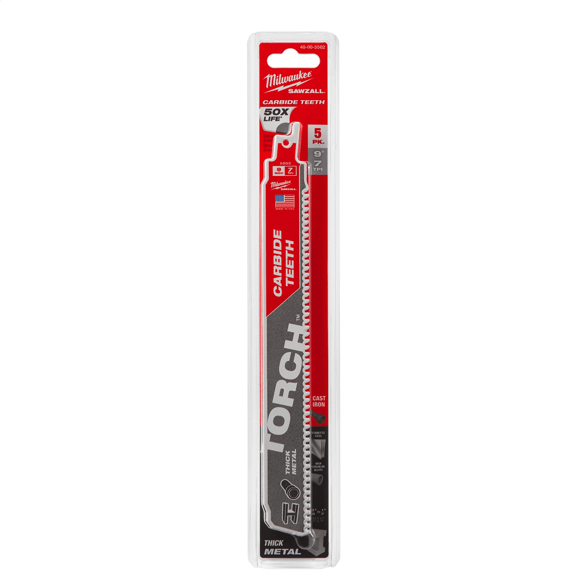 Milwaukee Tool The TORCH with CARBIDE TEETH 7T 9L 5PK - Walmart.com