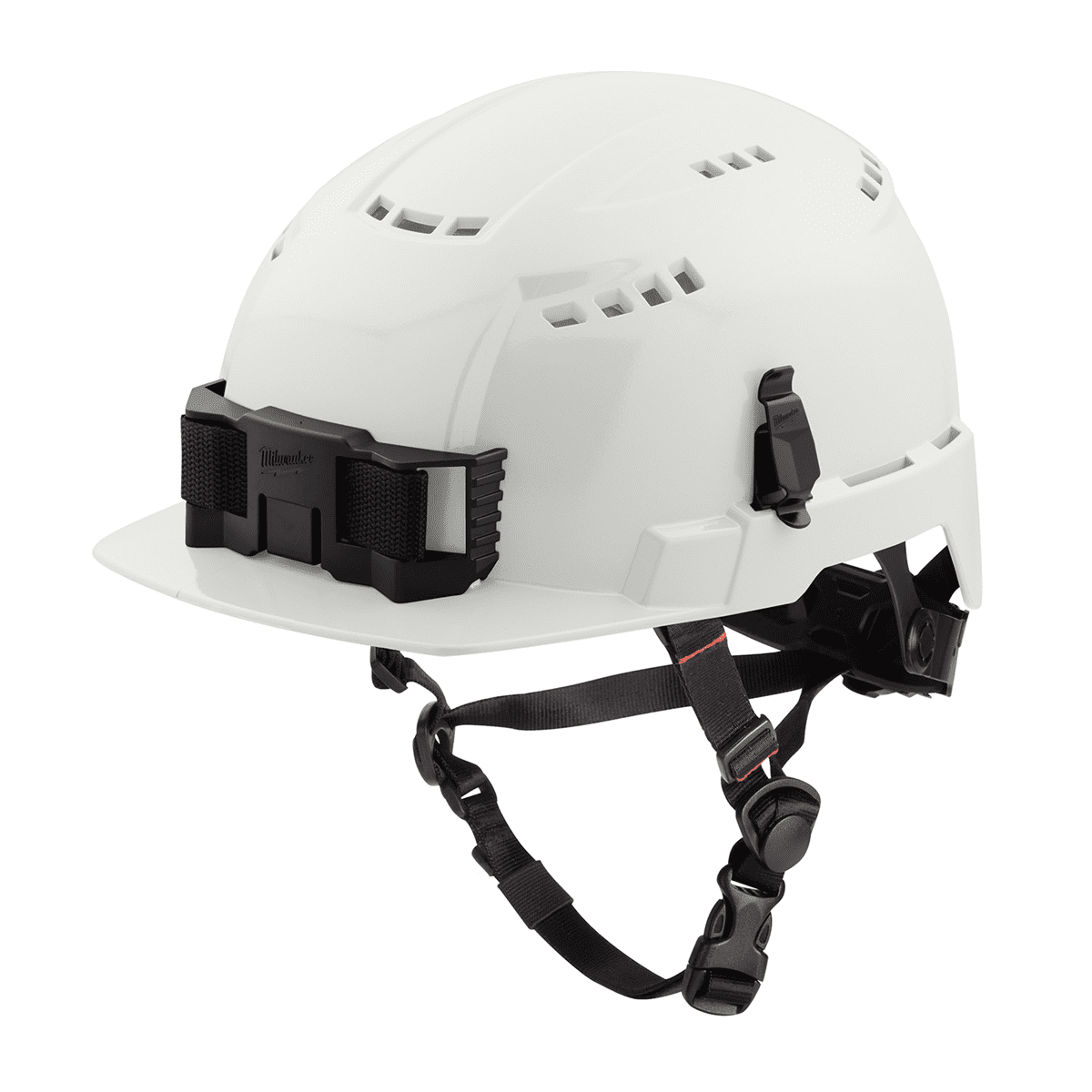 Milwaukee White Front Brim Vented Safety Helmet - Type 2, Class C, Pack ...