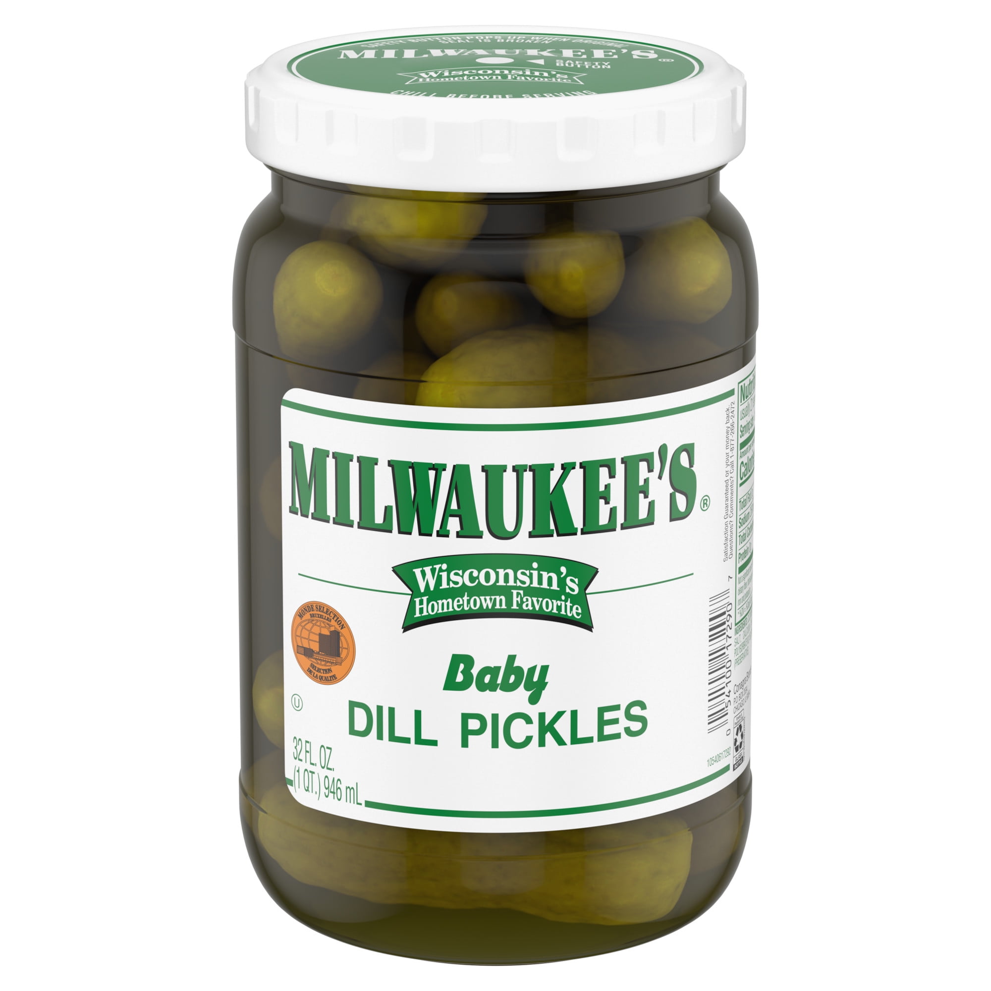 Milwaukee's Baby Dill Pickles, 32 fl oz Jar - Walmart.com