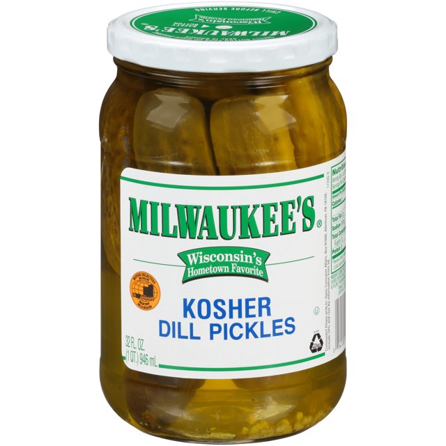 Milwaukee's Kosher Dill Pickles, 32 oz. - Walmart.com