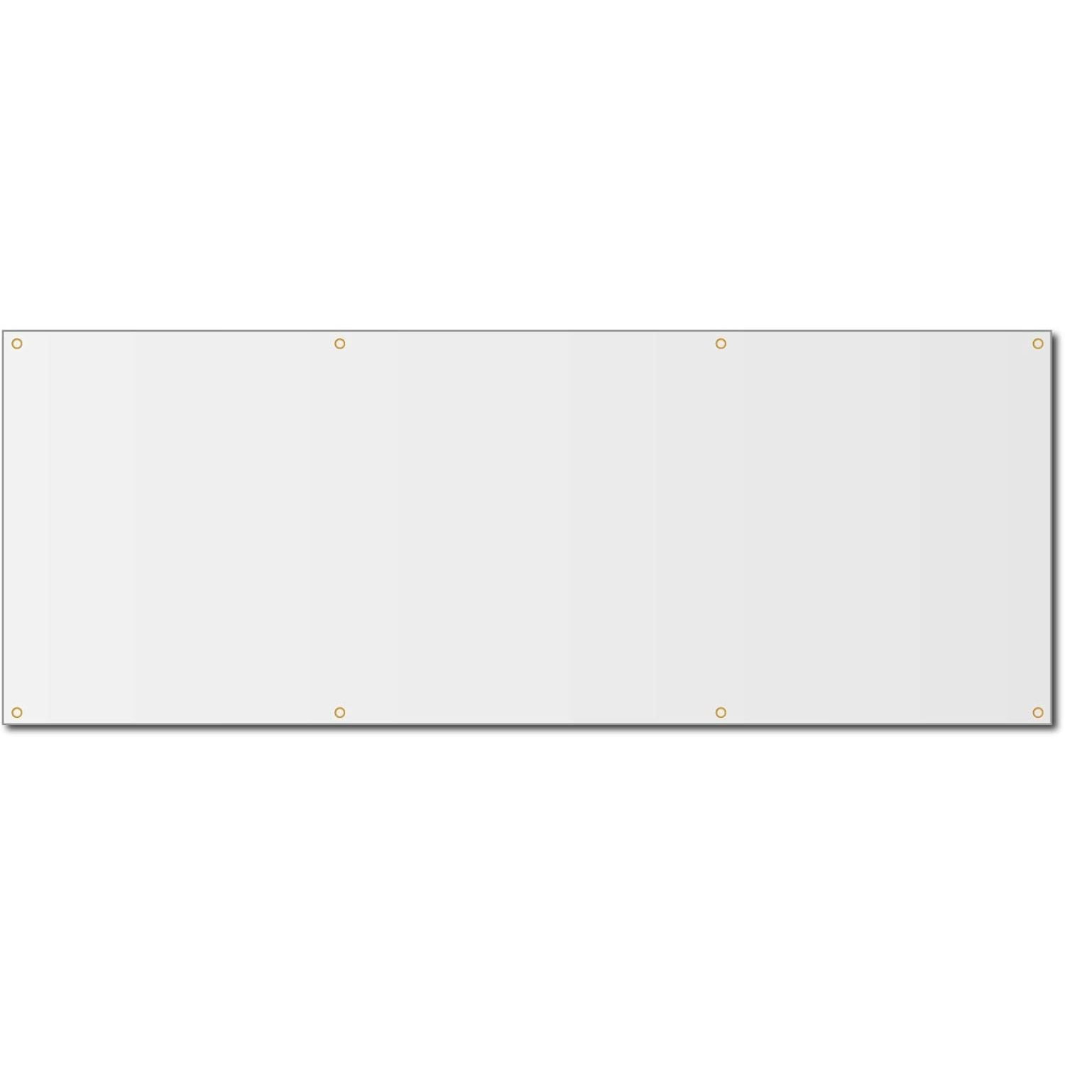 Milweb1 - Blank White Vinyl Banner Sign with Grommets (3'x10 ...