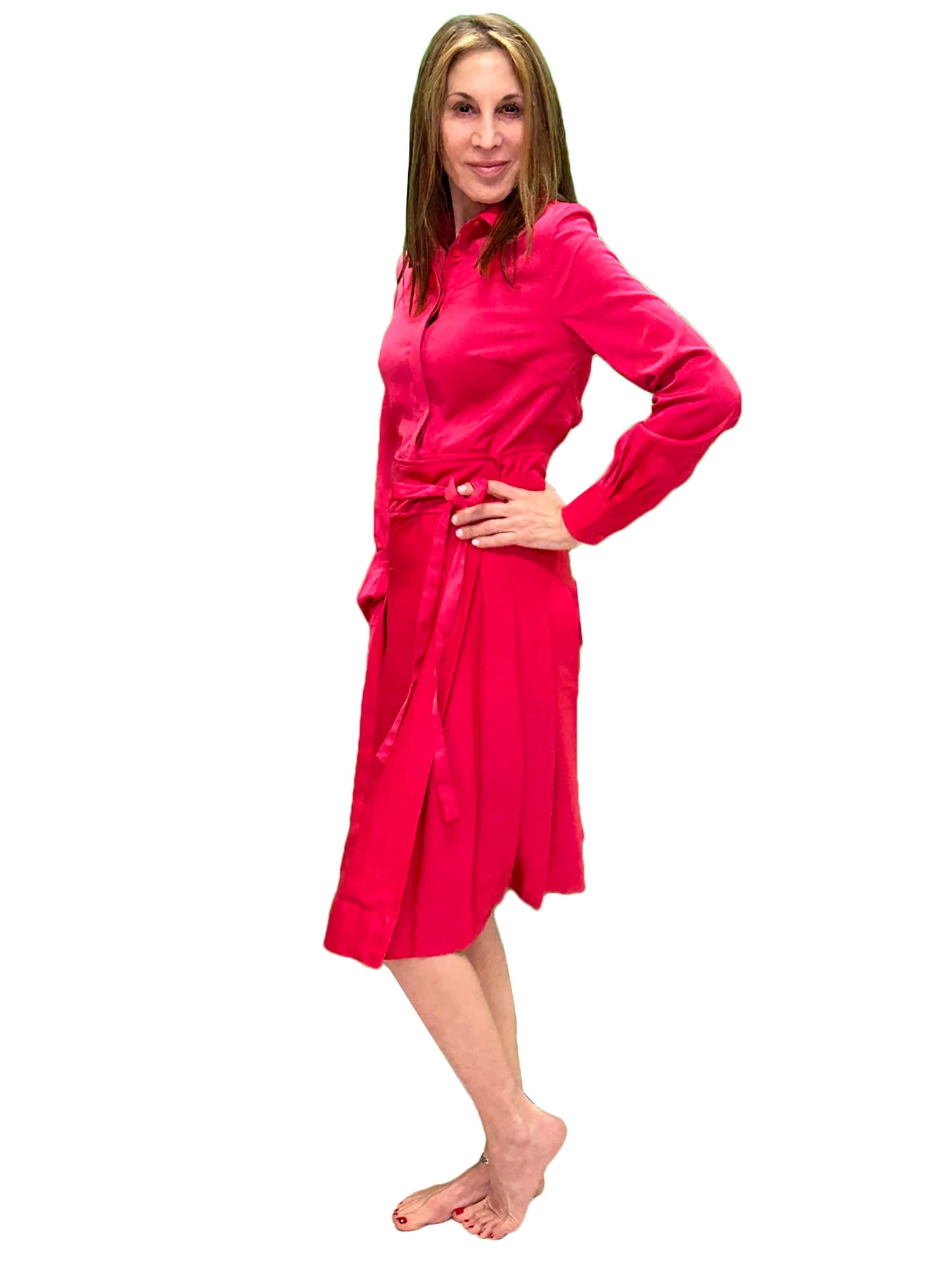 Mima Rosso Kelsee Wrap Dress - Walmart.com