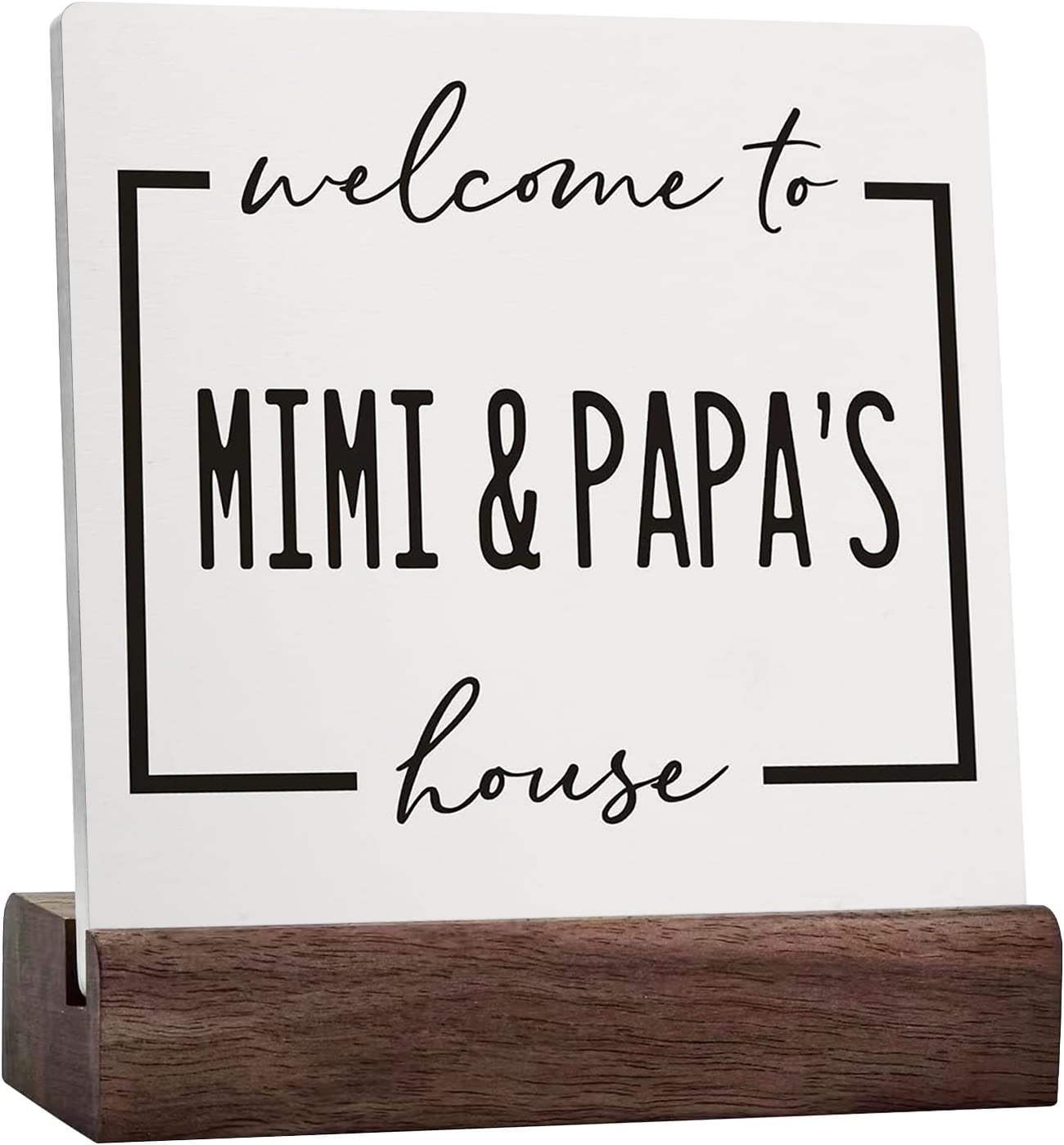 Mimi And Papa Ceramic Table Sign, Welcome To Mimi And Papa'S House ...