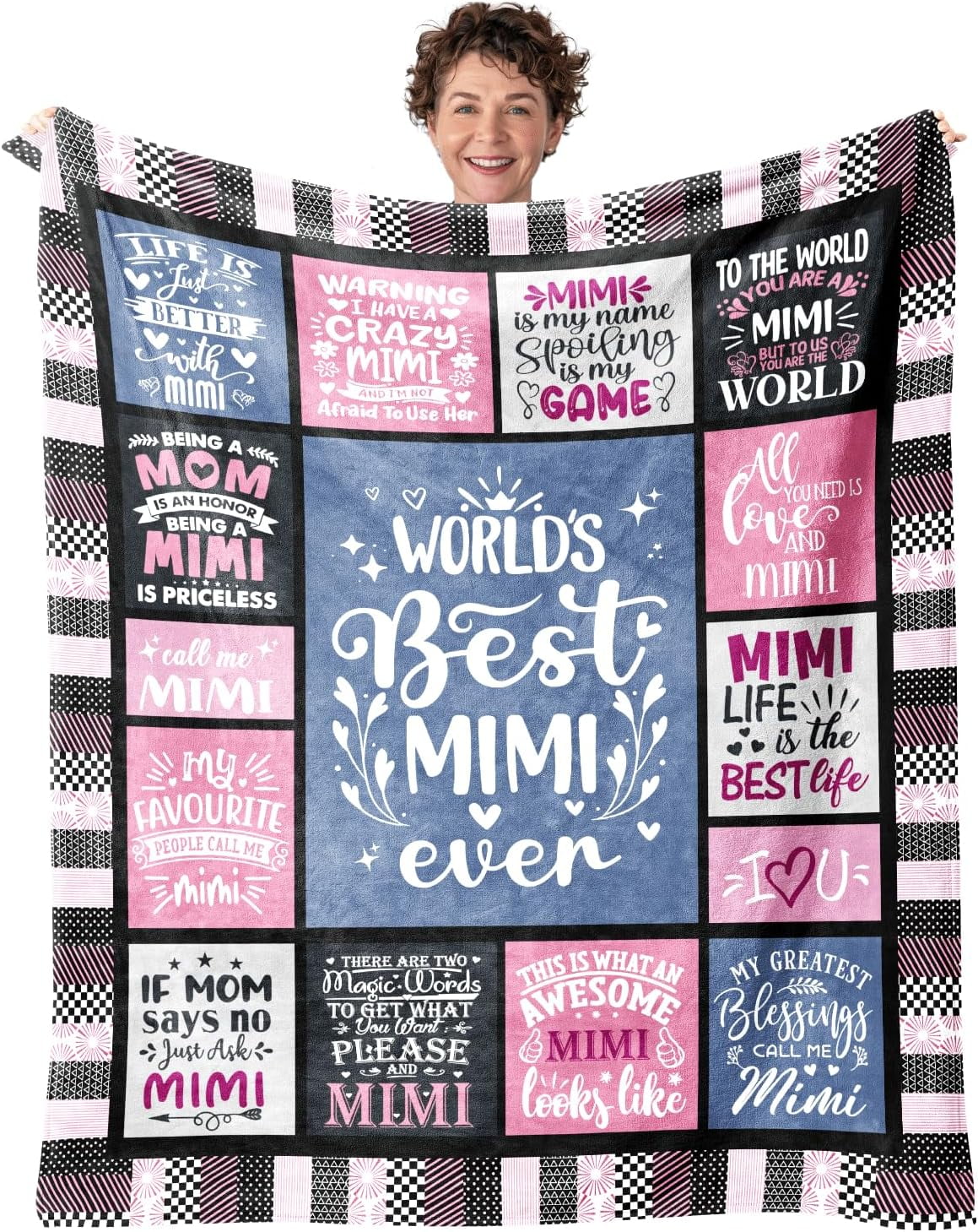 Mimi Blanket Gift for Mimi for Mothers Day from Granddaughter Mimi Gift ...