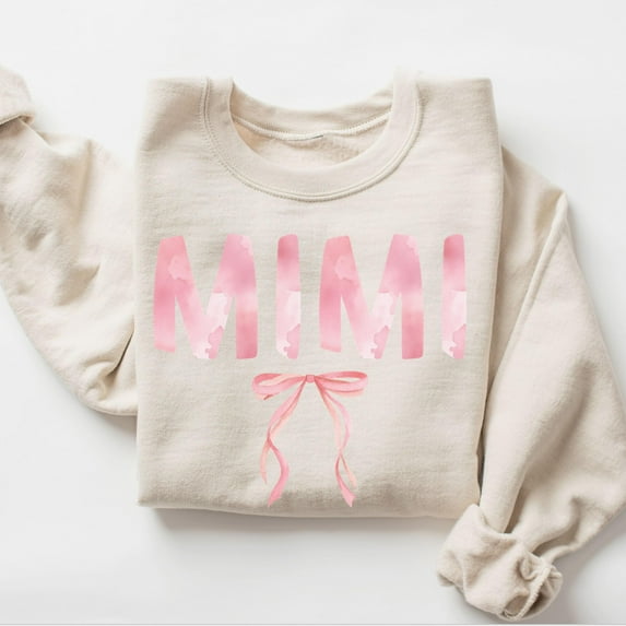Mimi Bow T-Shirt, Mimi T-Shirt, Cute Mimi Shirt, Mimi Crewneck, Best ...