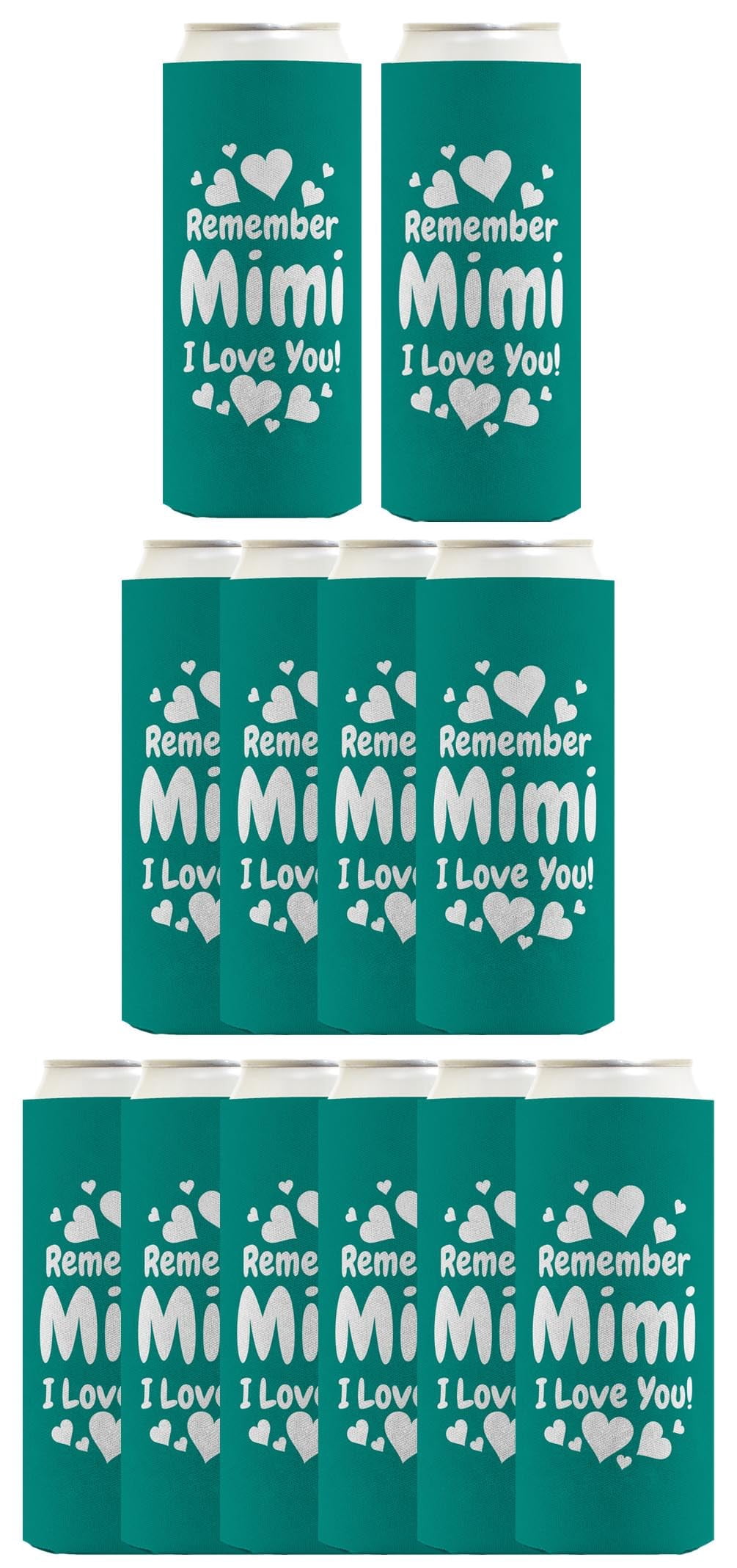 Mimi Gifts For Women Remember Mimi I Love You 12-Pack Ultra Slim Can ...