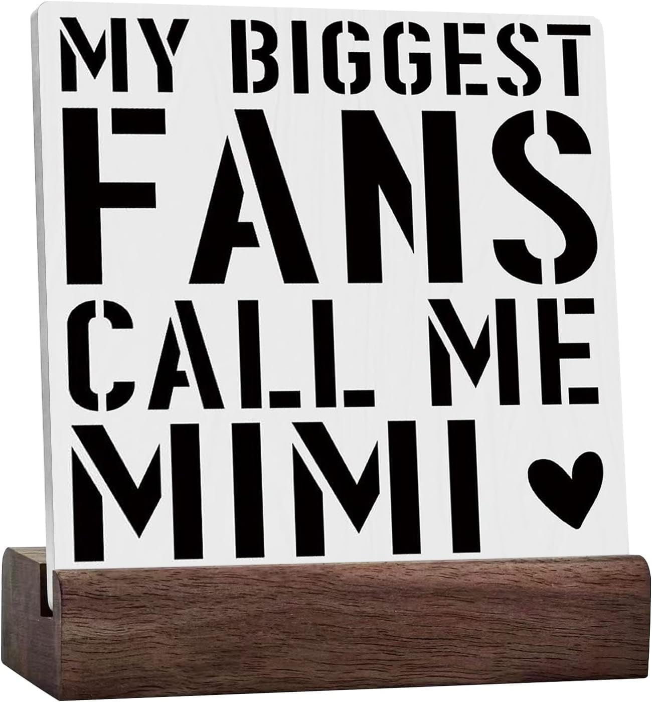 Mimi Home Wall Decor Rustic My Biggest Fans Call Me Mimi Ceramic Plaque ...