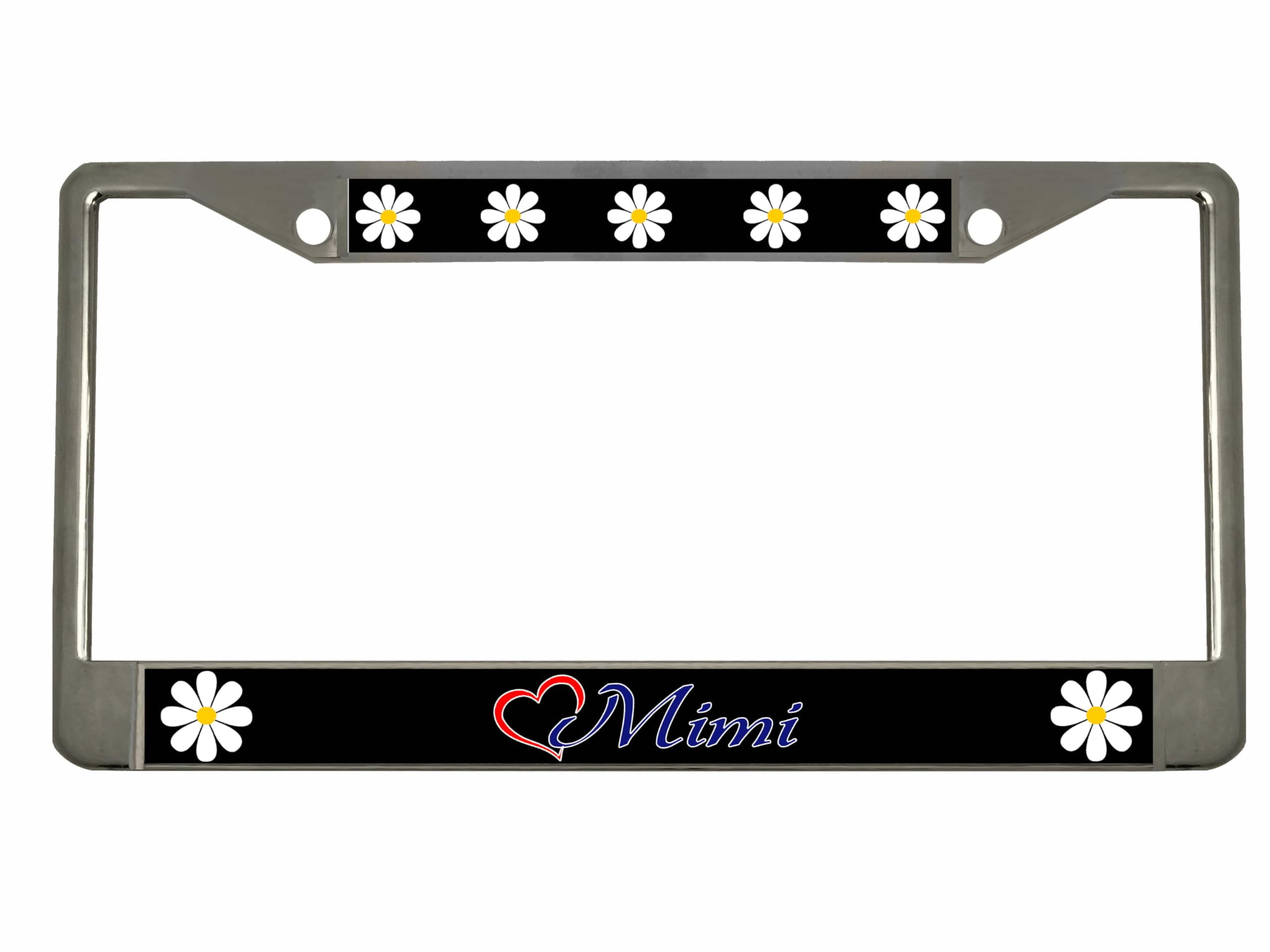 Mimi Love Hearts Style Metal License Plate Frame Personalized/Car ...