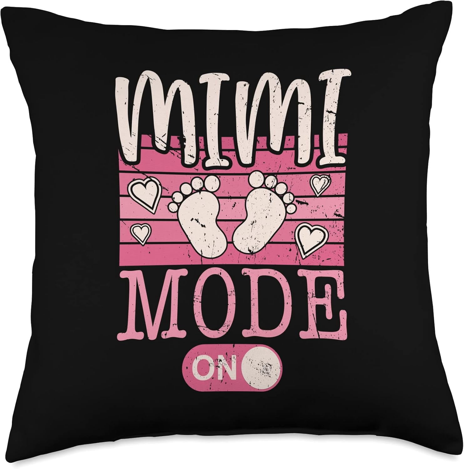 Mimi Mode On Soon to Be Promoted to Grandma Mothers Day Throw Pillow ...