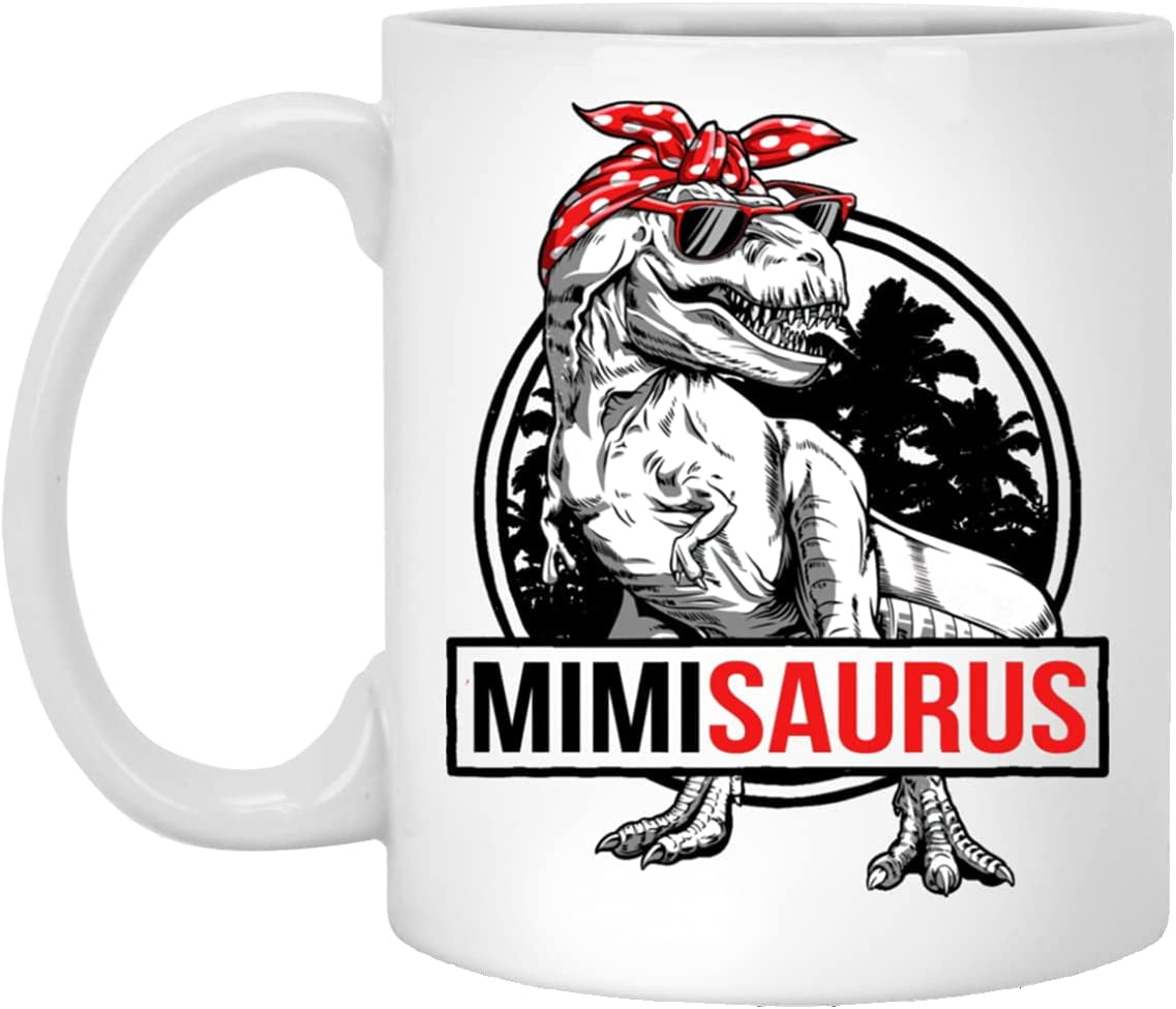 Mimi Mug - Mimisaurus T Rex Dinosaur Funny Mimi Saurus Family Matching ...