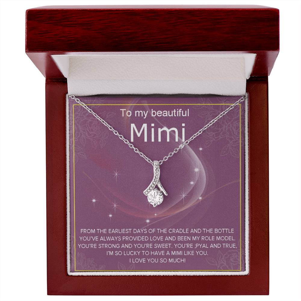 To My Mimi Necklace, Mimi Gift, Mimi Sign, Blessed Mimi, Gifts for Grandma, Best Mimi Ever ...