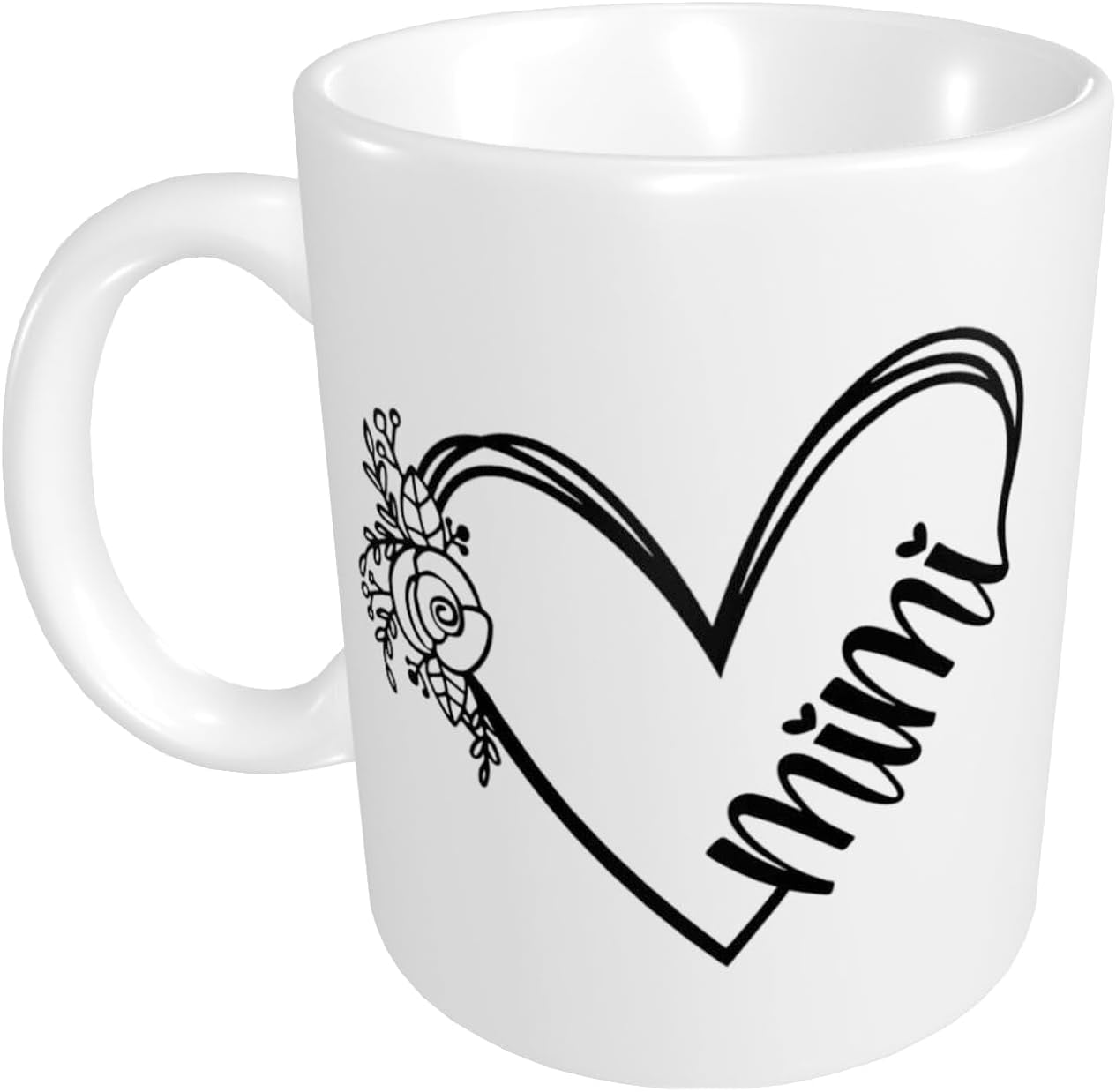 Mimi Rose Coffee Mug, Funny White Ceramic Cup 11 OZ Birthday Gifts For ...