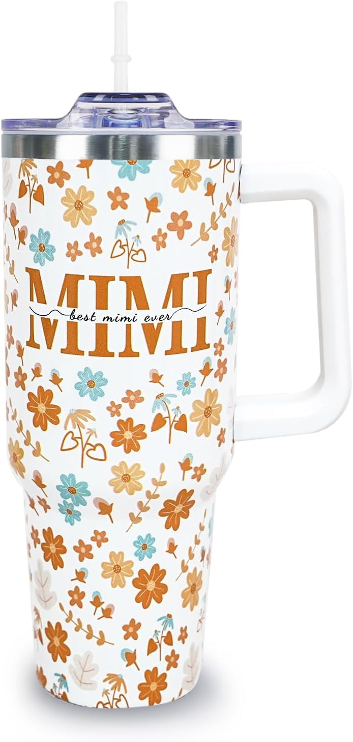 Mimi Tumbler 40 Oz, Birthday Gift Christmas Mothers Day Gifts for Mimi ...