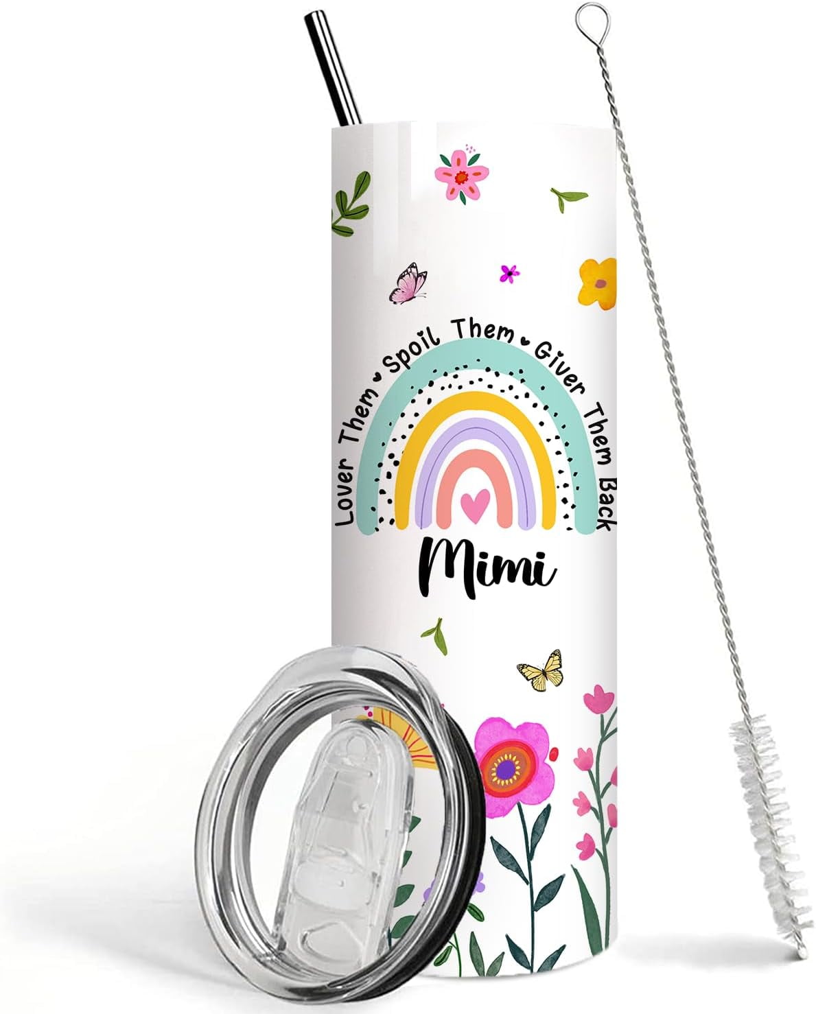 Mimi Tumbler with Lid and Straw, Best Mimi Ever Gift, 20 oz Mimi Coffee ...