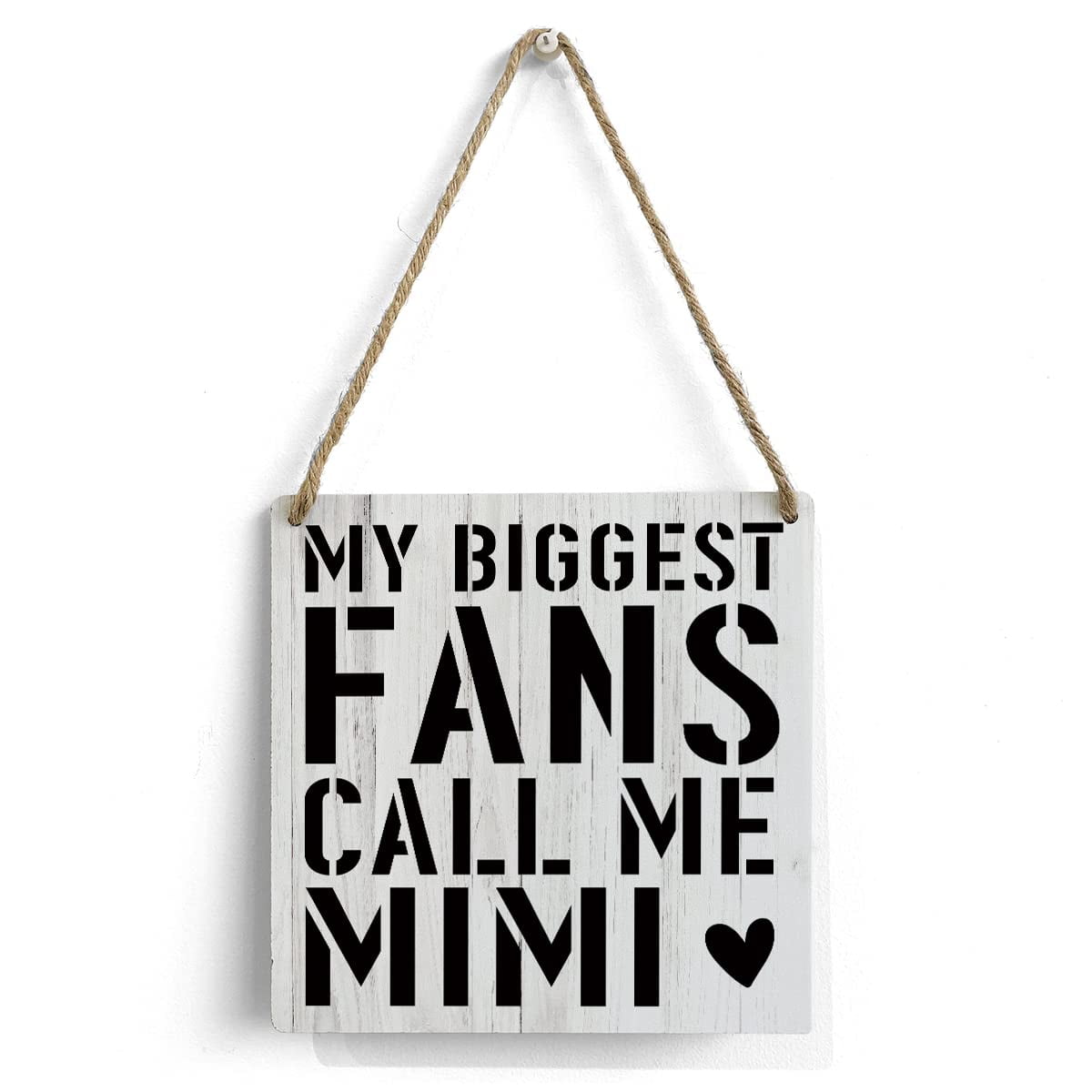 Mimi Wooden Sign Home EC36 Wall Decor 7 X 7 Inch My Biggest Fans Call ...