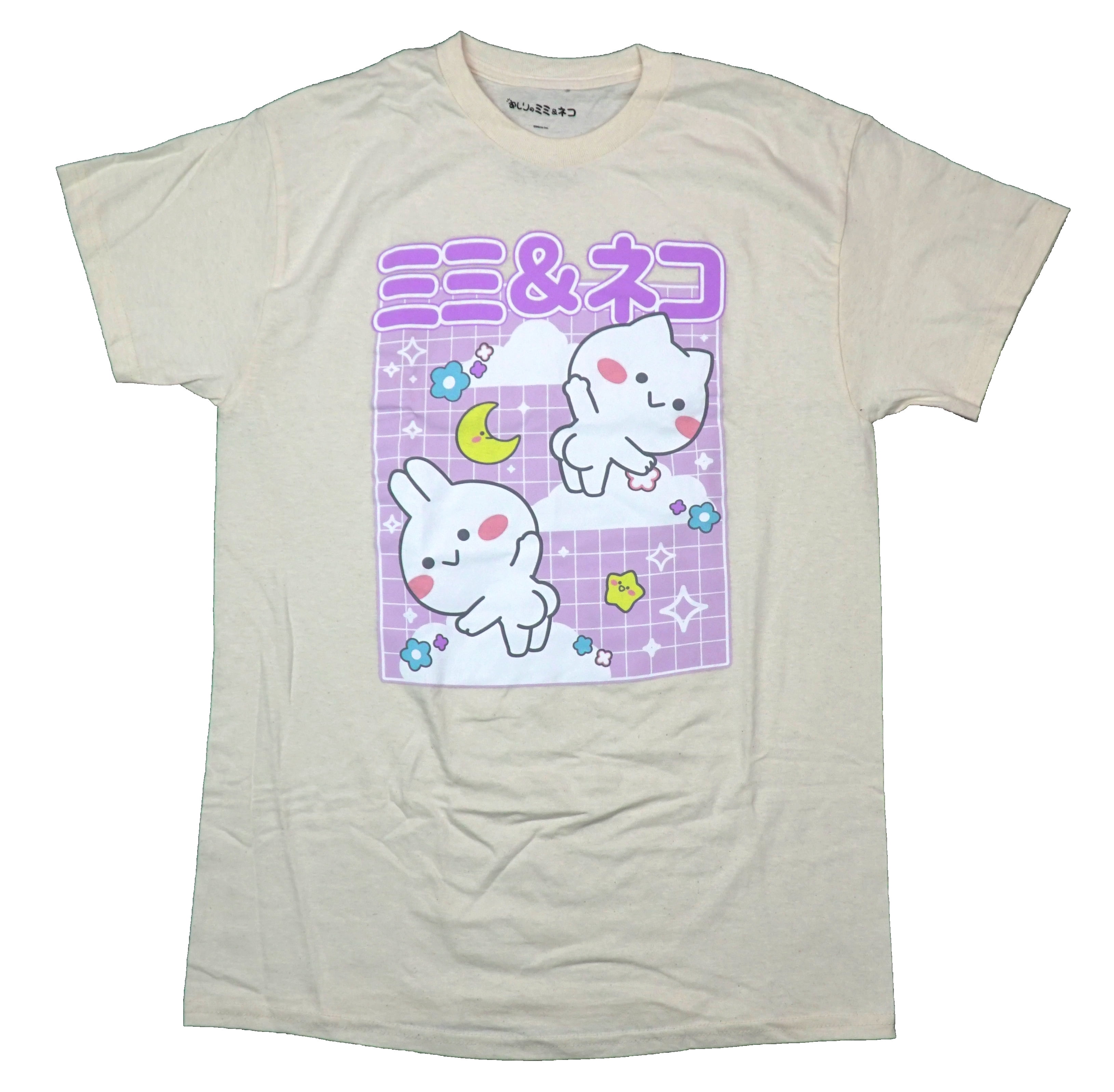 Mimi and Neko Mens T-Shirt -Under Purple Kanji Names (Small) - Walmart.com