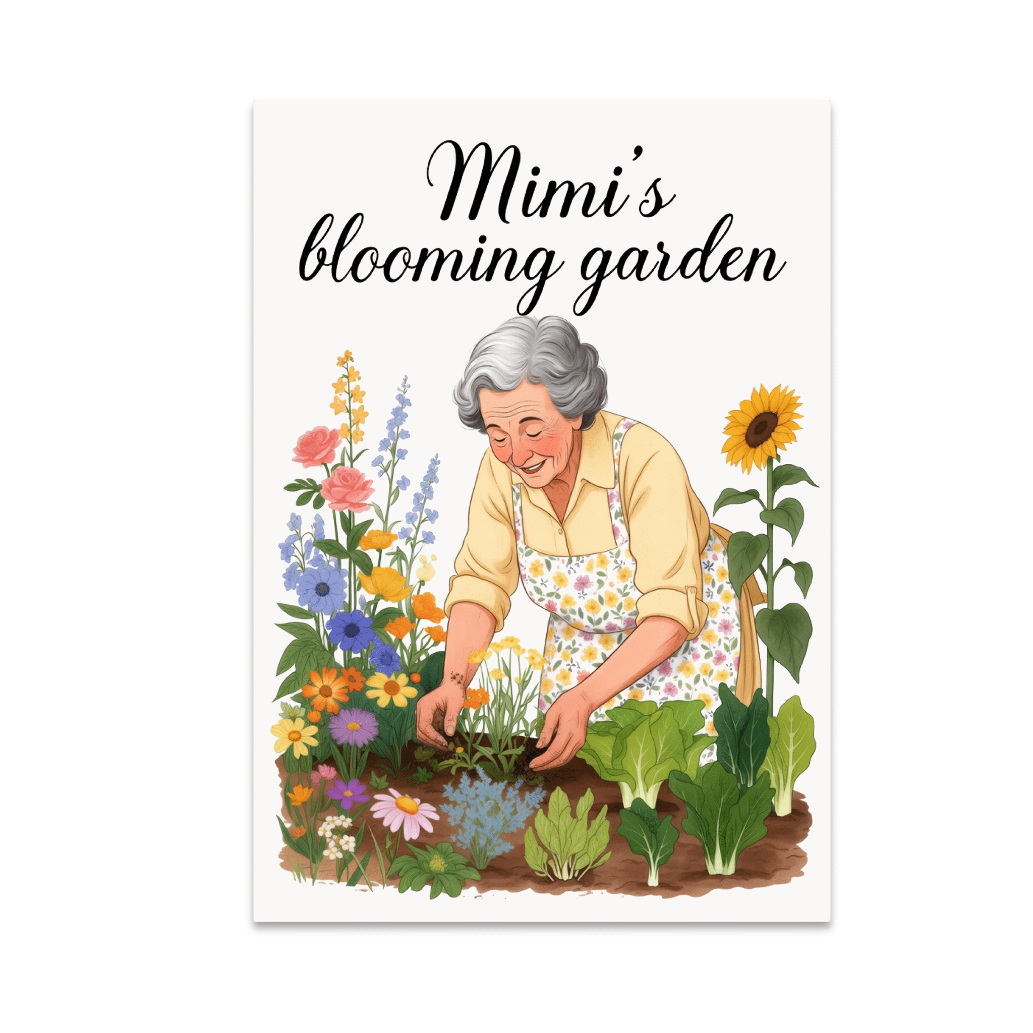 Mimi's Blooming Garden Art - Family Tradition Enthusiast - 13x19 Poster ...