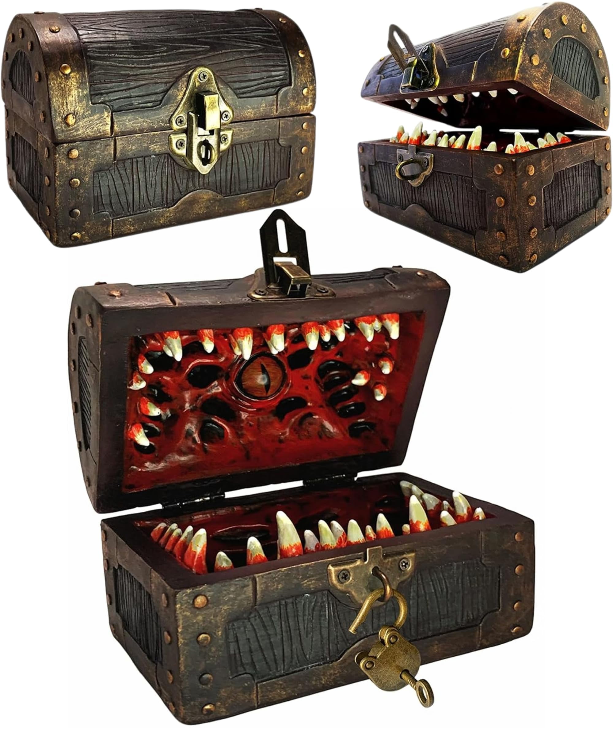 Mimic Dice Chest Storage Box | Free Lock & Key | Compatible with ...