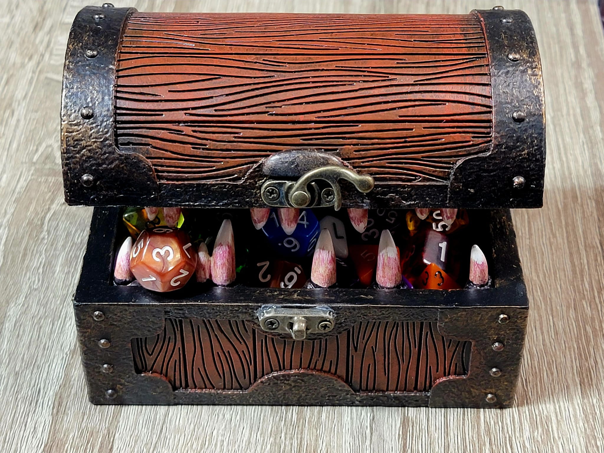 Mimic DnD Dice Chest | DnD Dice Tray | Dungeons and Dragons | DnD Dice ...