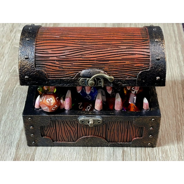 Mimic DnD Dice Chest | DnD Dice Tray | Dungeons and Dragons | DnD Dice ...