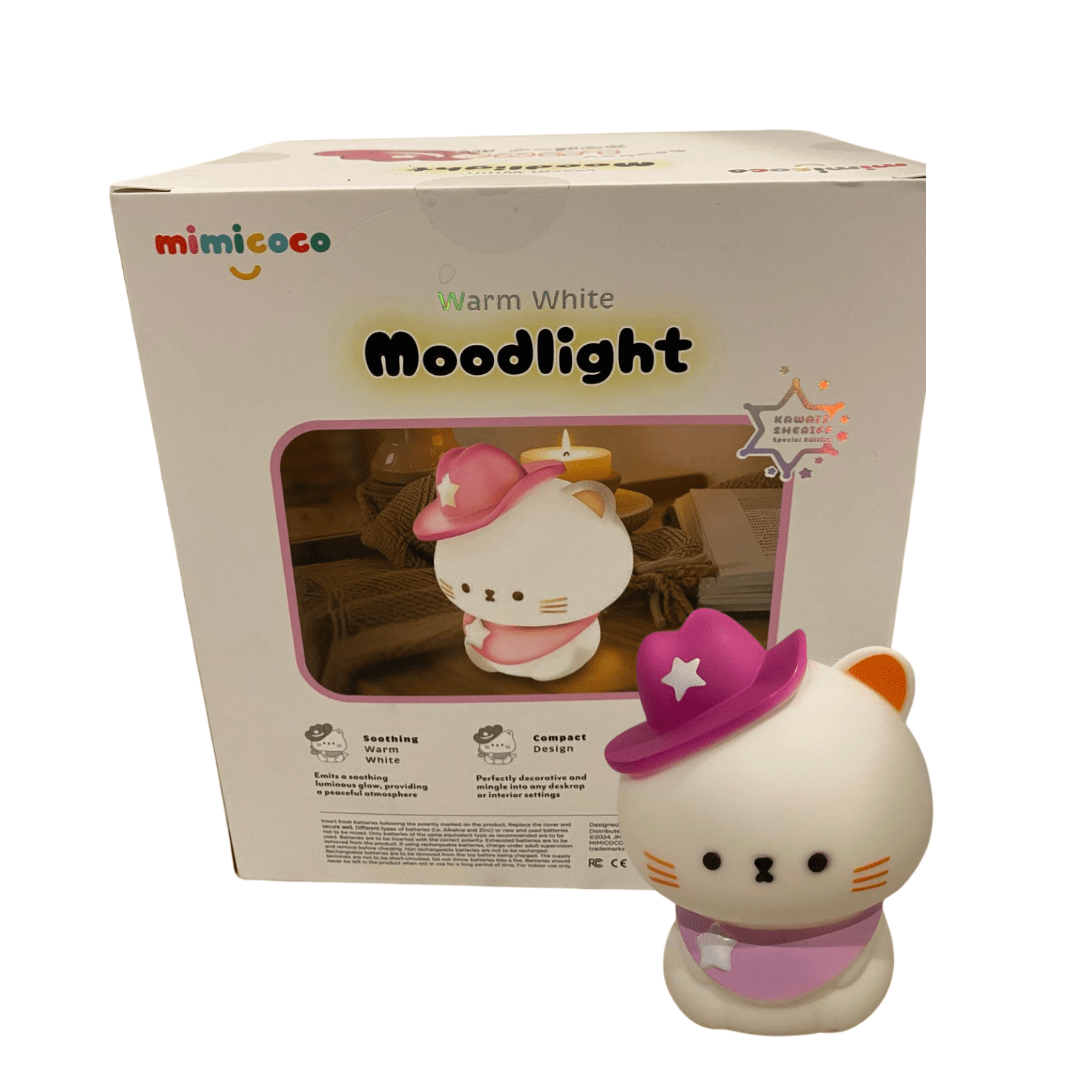 Mimicoco Luna Warm White Moodlight for Bedroom - Walmart.com
