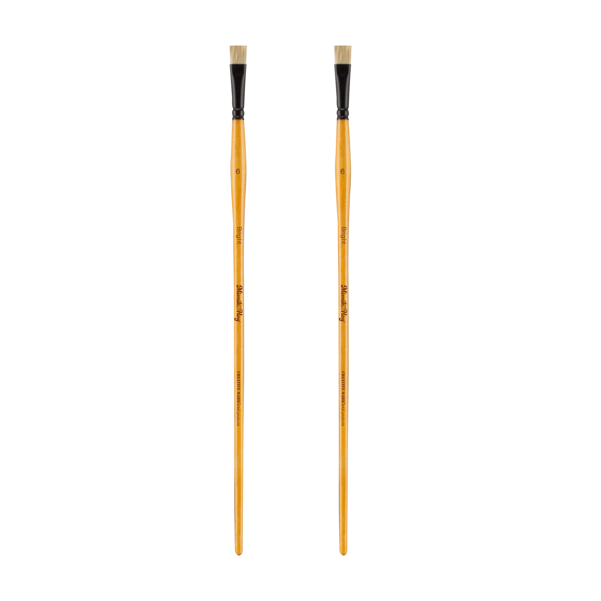 Mimik Hog Professional Synthetic Hog Bristle Paint Brush - Versatile ...