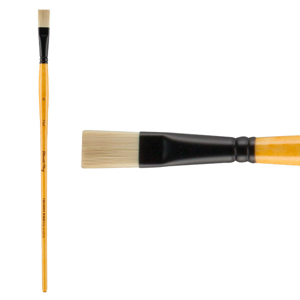 Mimik Hog Professional Synthetic Hog Bristle Paint Brush - Versatile ...