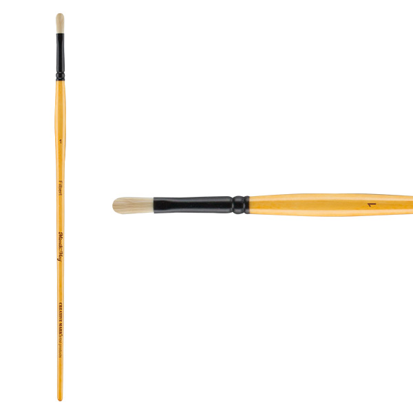 Mimik Hog Professional Synthetic Hog Bristle Paint Brush - Versatile ...