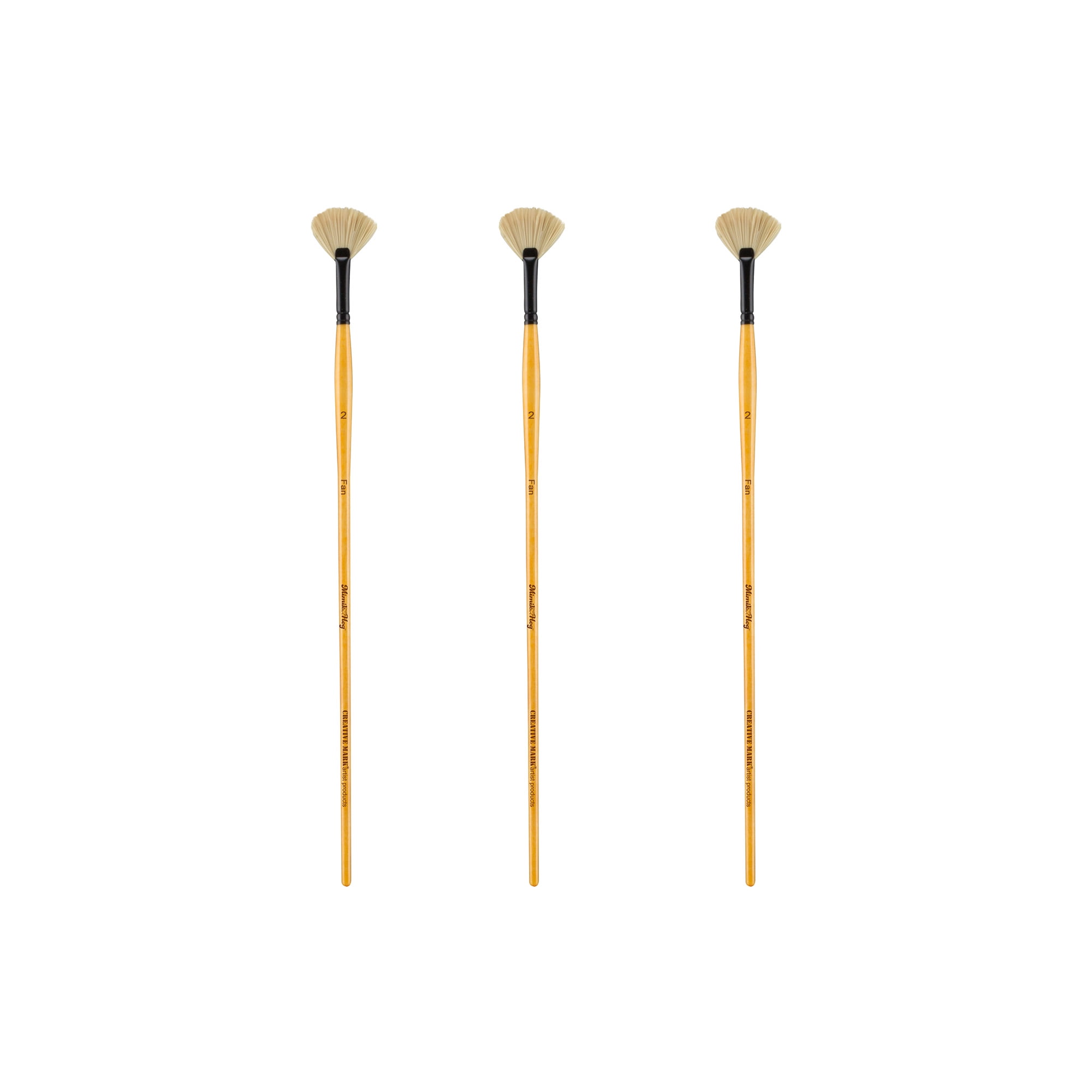 Mimik Hog Professional Synthetic Hog Bristle Paint Brush- Versatile ...