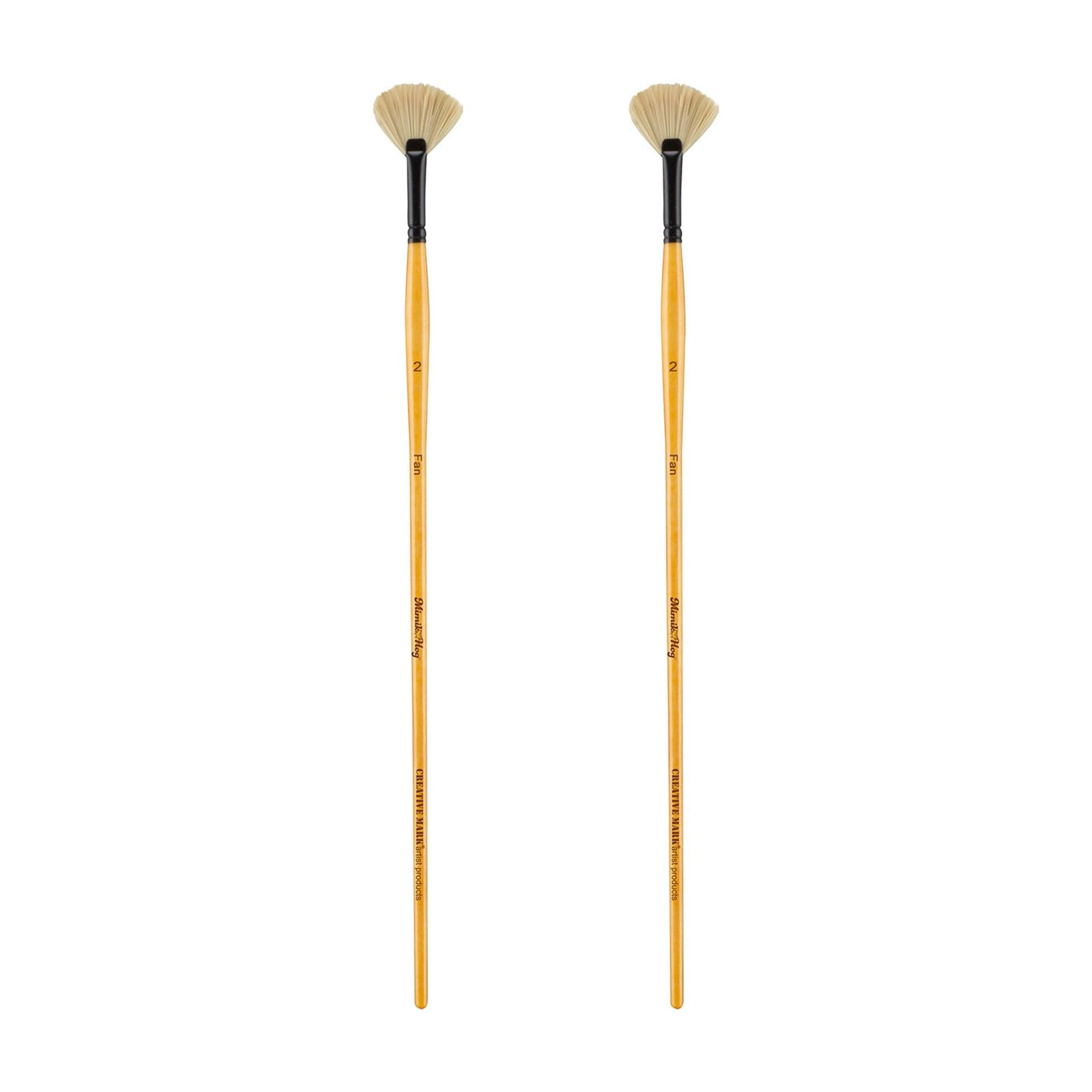 Mimik Hog Professional Synthetic Hog Bristle Paint Brush- Versatile ...