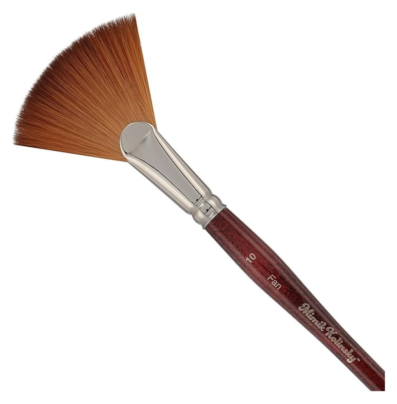Mimik Kolinsky Watercolor Brush - # 10 Fan - Short Handle Synthetic ...