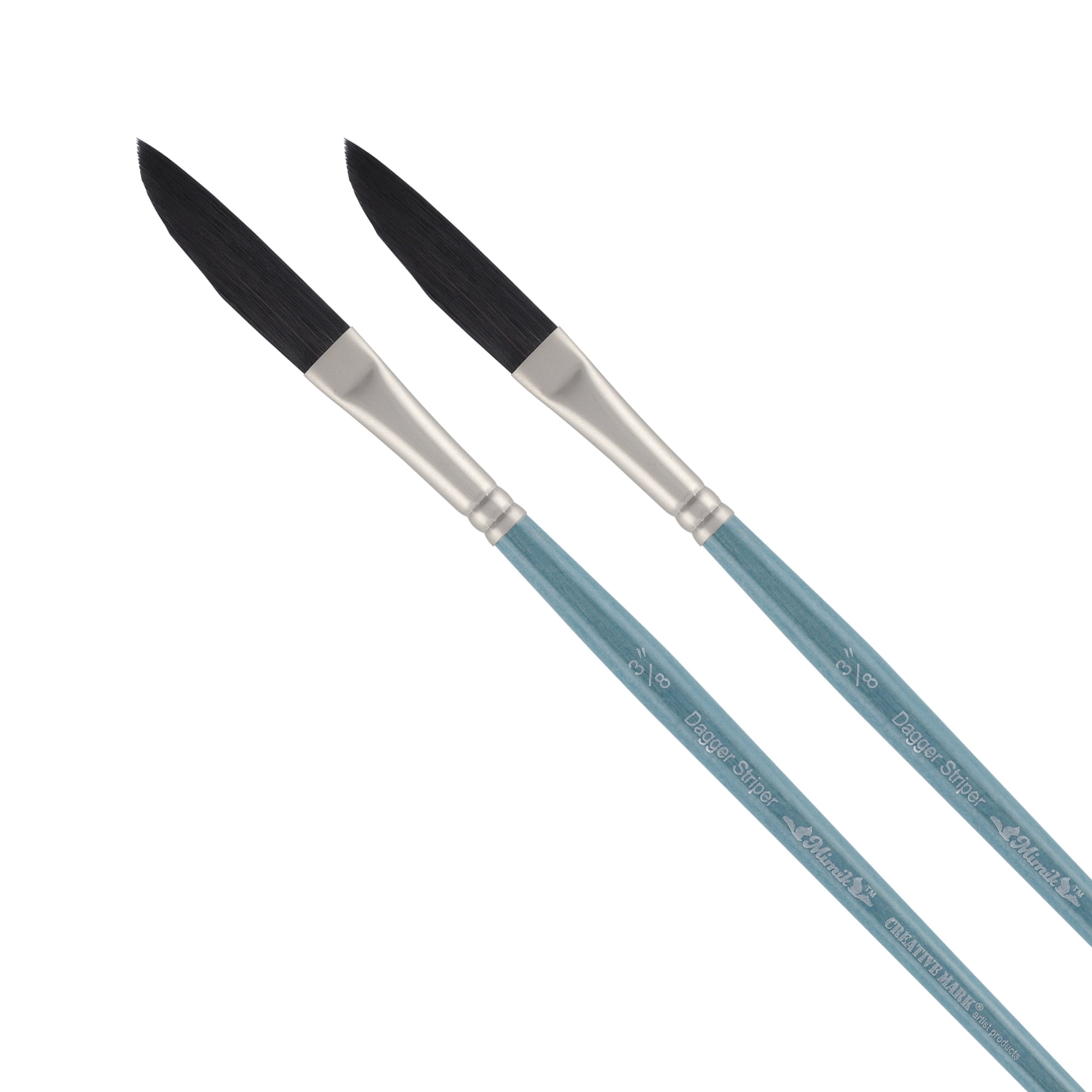 Mimik Professional Watercolor Brushes - Dagger Striper 3/8" - 2Pk ...
