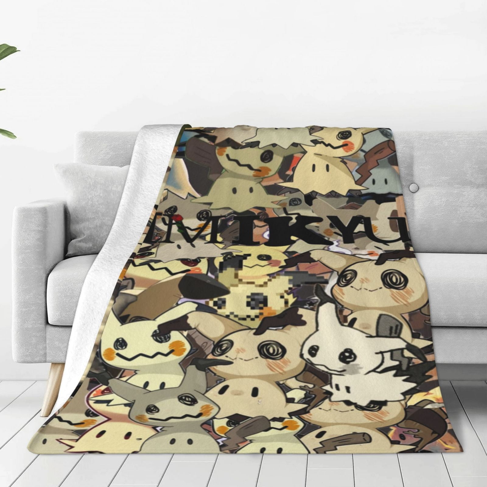 Mimikyu Blanket Cute Character All Season Warm Fuzzy Plush Throw ...